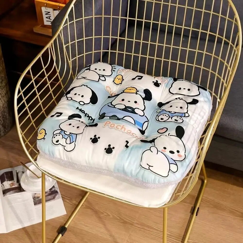 Sanrio Hellokitty Plush Seat Cushions Kuromi Melody Kitty Office Chair ...