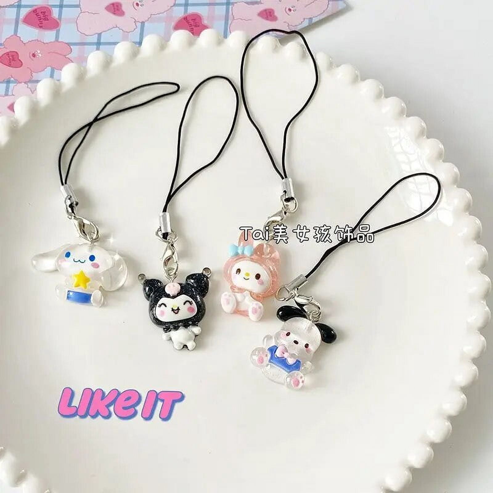 Sanrio Hellokitty Purin Mobile Phone Pendant Mymelody Pachacco Kuromi ...