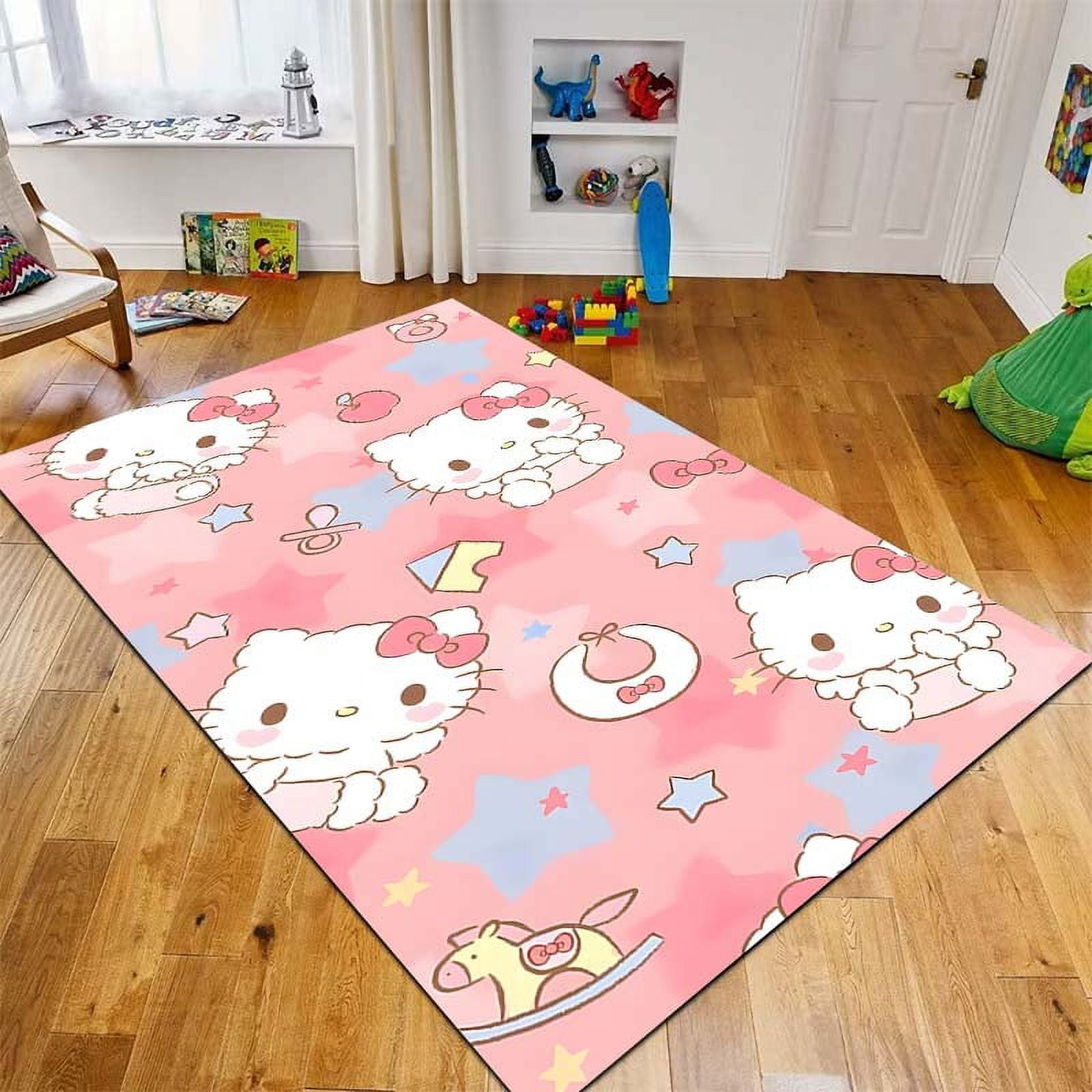 Sanrio Holle Kitty Printing Carpet for Living Room Bedroom Room Home ...