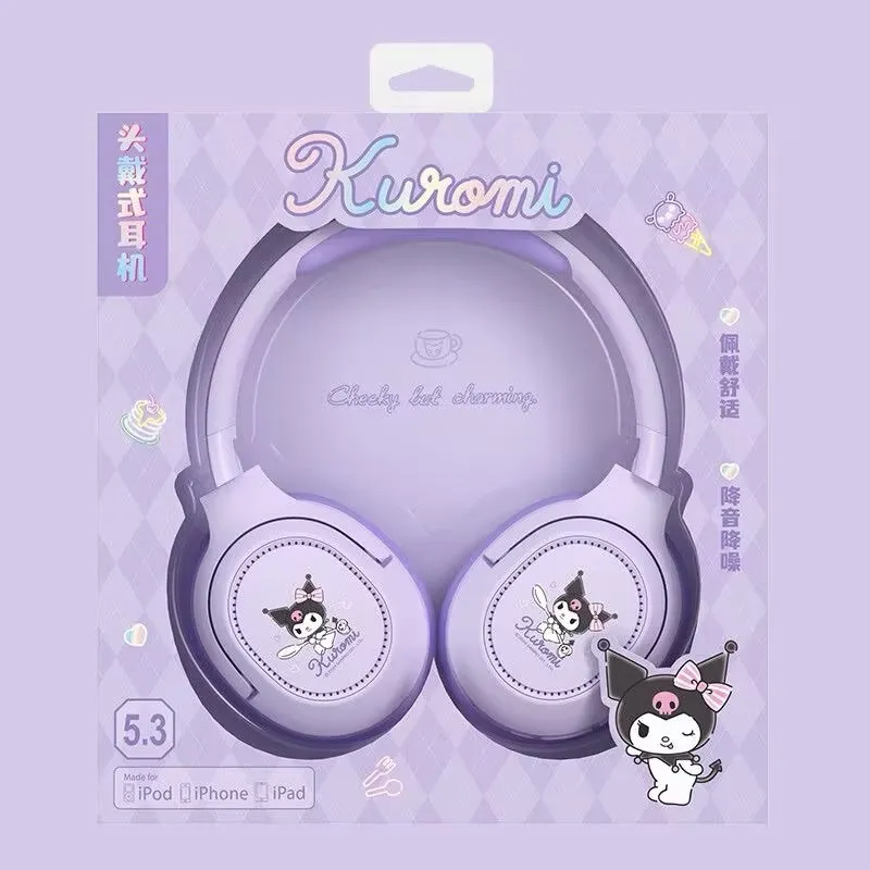 Sanrio JS-0199 Kuromi Bluetooth Headphones Hello Kitty Earphones ...