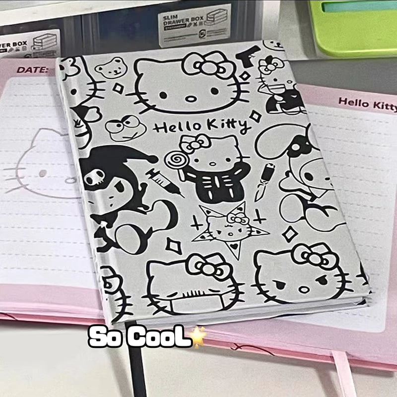 Sanrio Kawaii A5 Notebooks Kuromi Cinnamonroll My Melody Anime Notepads ...