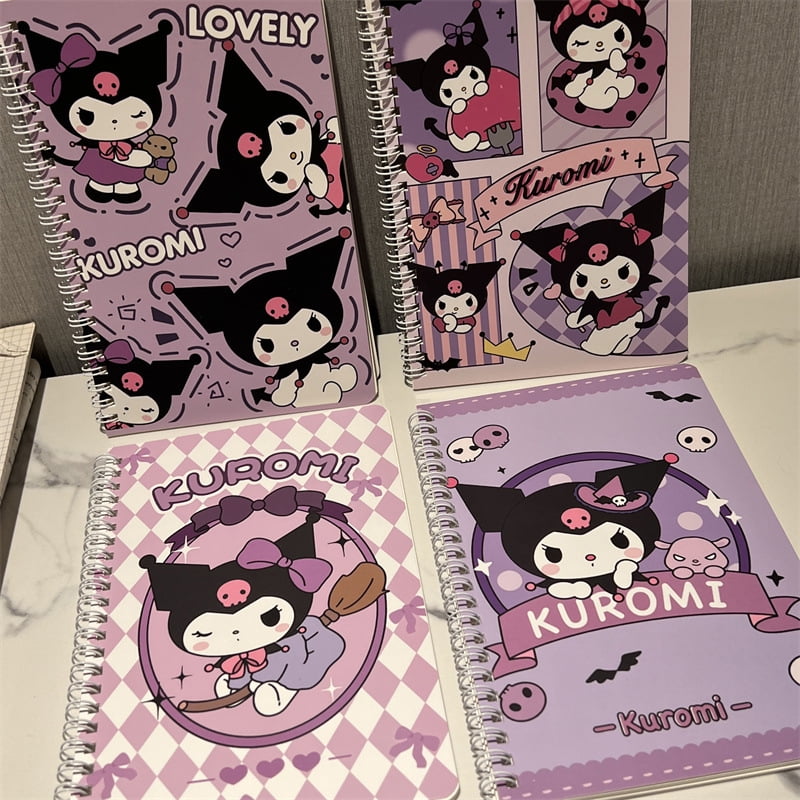 Sanrio Kawaii A5 Notebooks Kuromi Cinnamonroll My Melody Anime Notepads ...