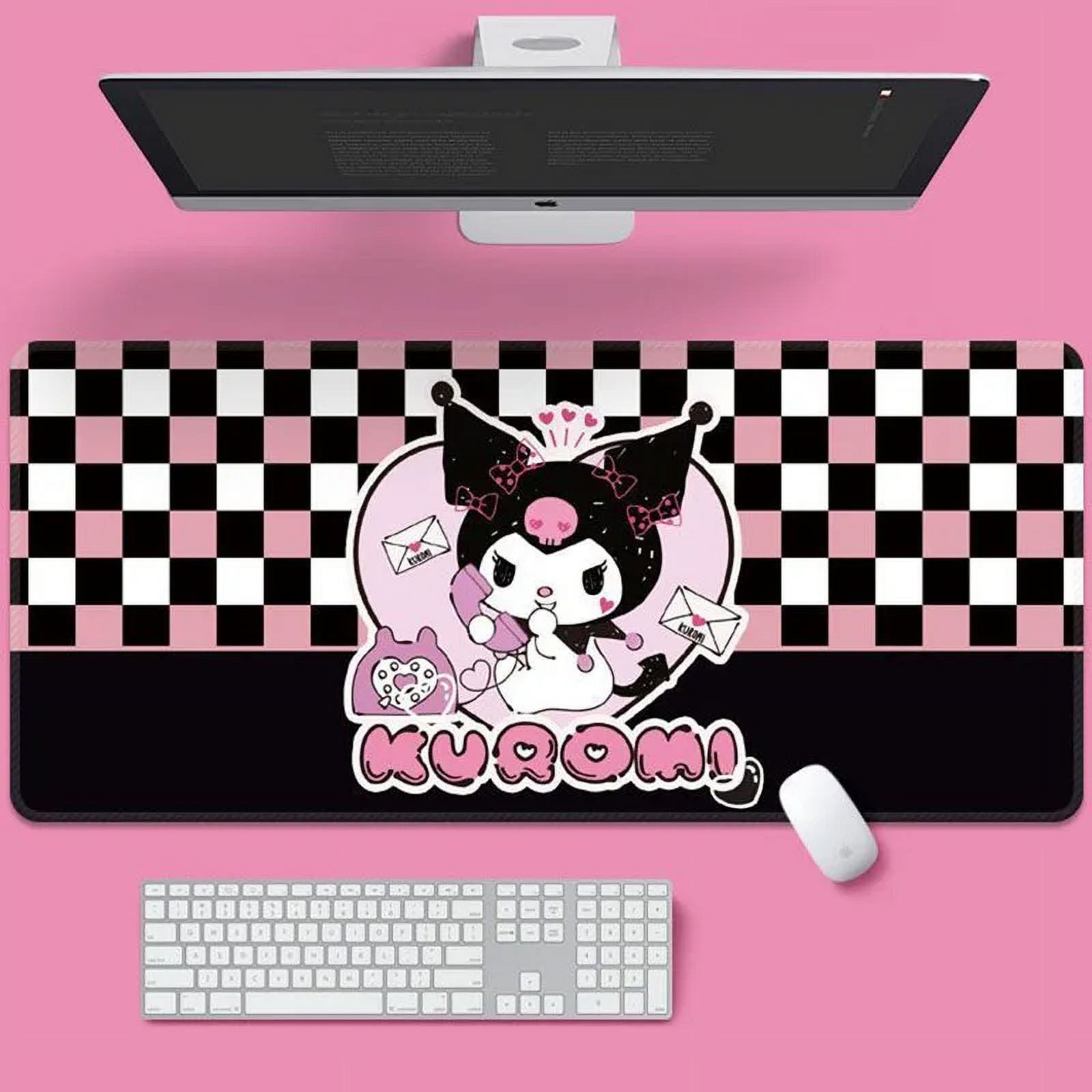 Sanrio Kawaii Anime Kuromi Computer Keyboar Mouse Pad Cartoon Cute Anti ...