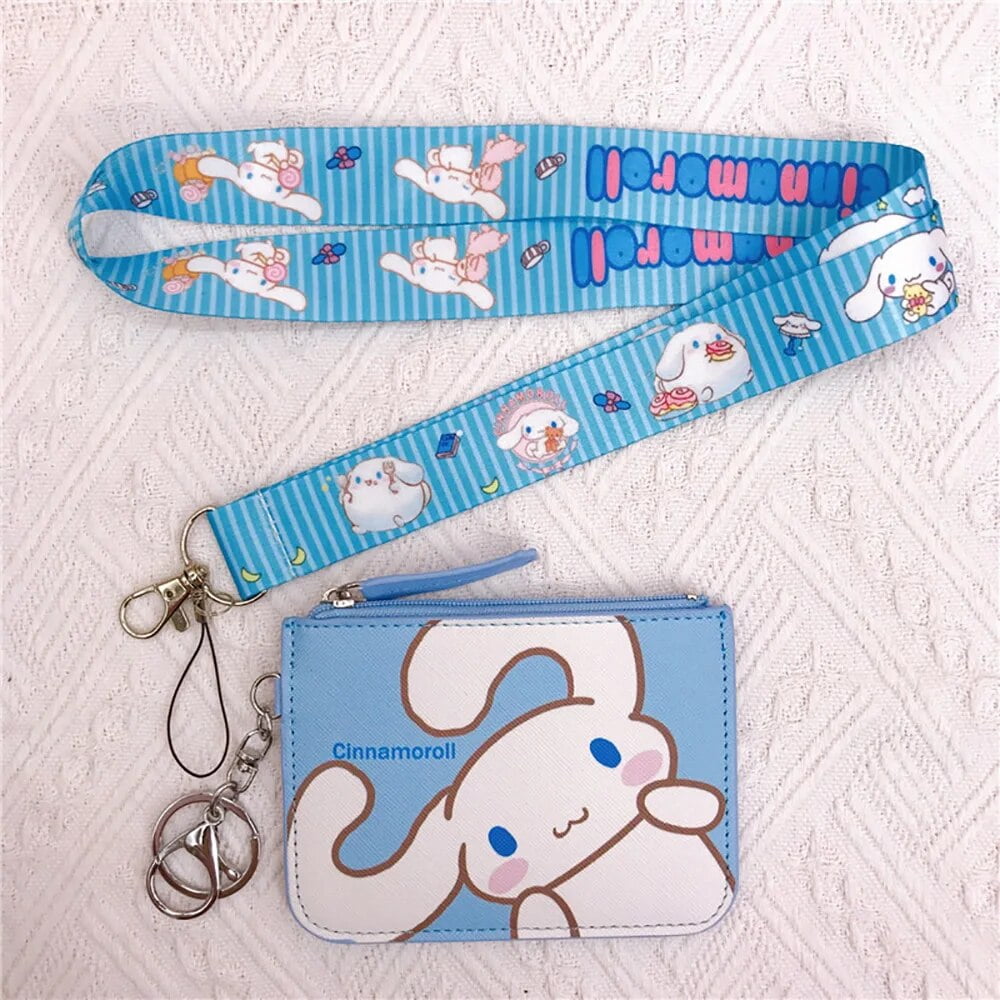 Sanrio Kawaii Anime Work Card Holder Cute Cartoon Work Permit with ...