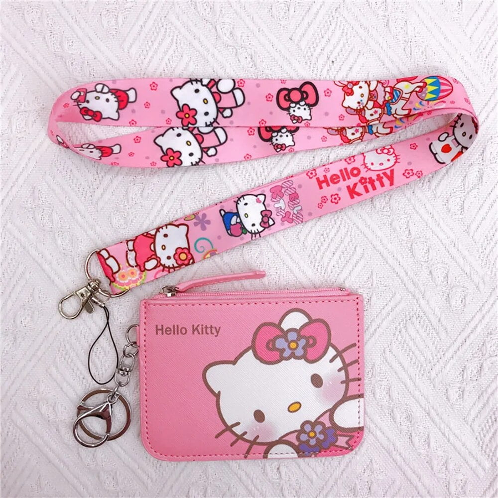 Sanrio Kawaii Anime Work Card Holder Cute Cartoon Work Permit with ...