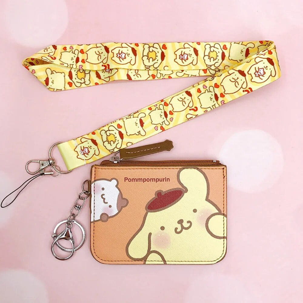 Sanrio Kawaii Anime Work Card Holder Cute Cartoon Work Permit with ...