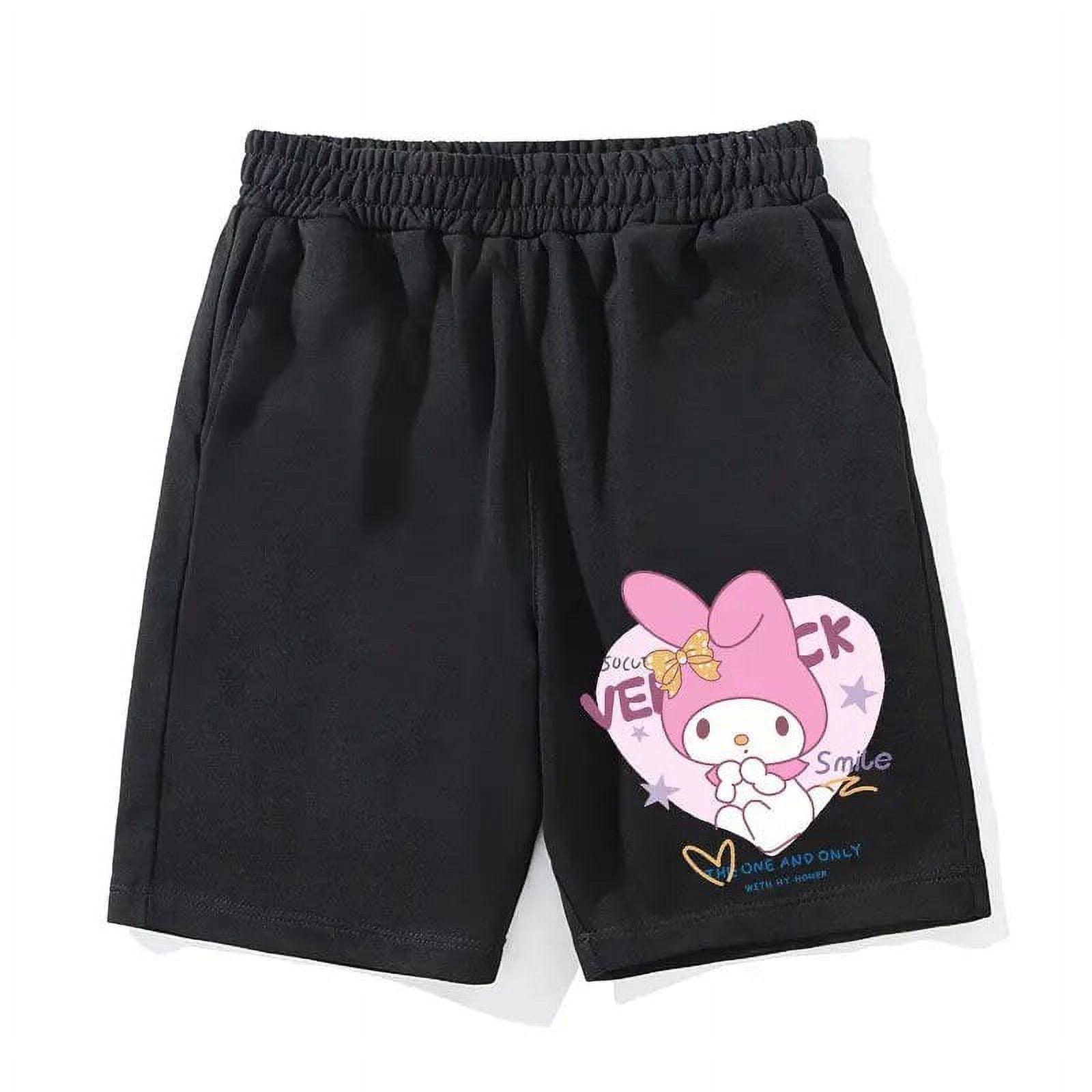 Sanrio Kawaii Cinnamoroll My Melody Hello Kitty Kuromi Short Sleeve T ...