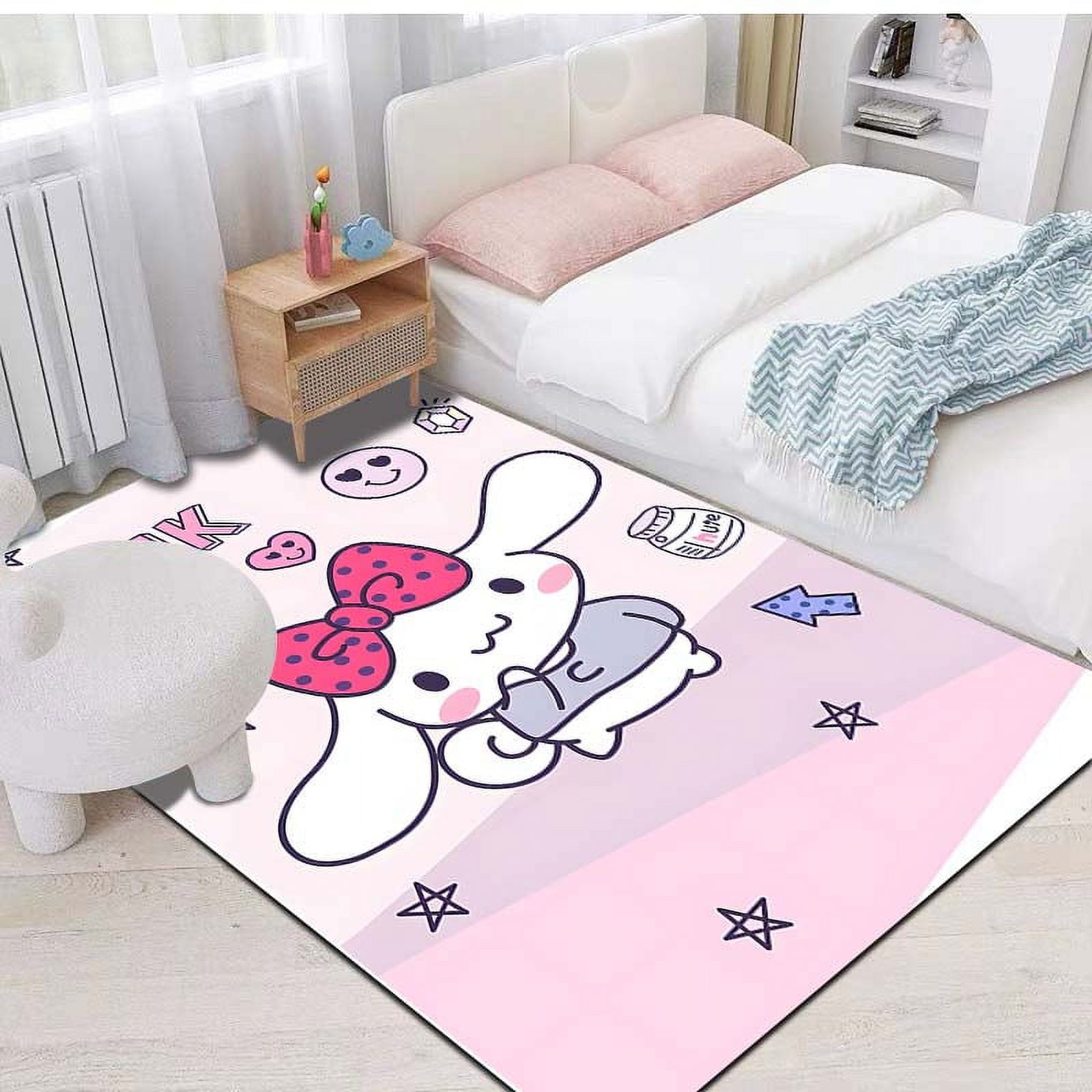 Sanrio Kawaii Cinnamoroll Printing Carpet for Living Room Bedroom Room ...