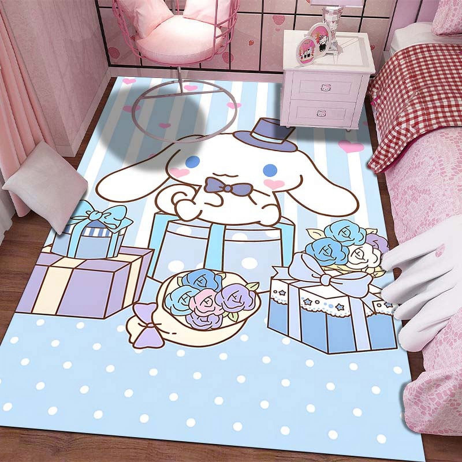 Sanrio Kawaii Cinnamoroll Printing Carpet for Living Room Bedroom Room ...