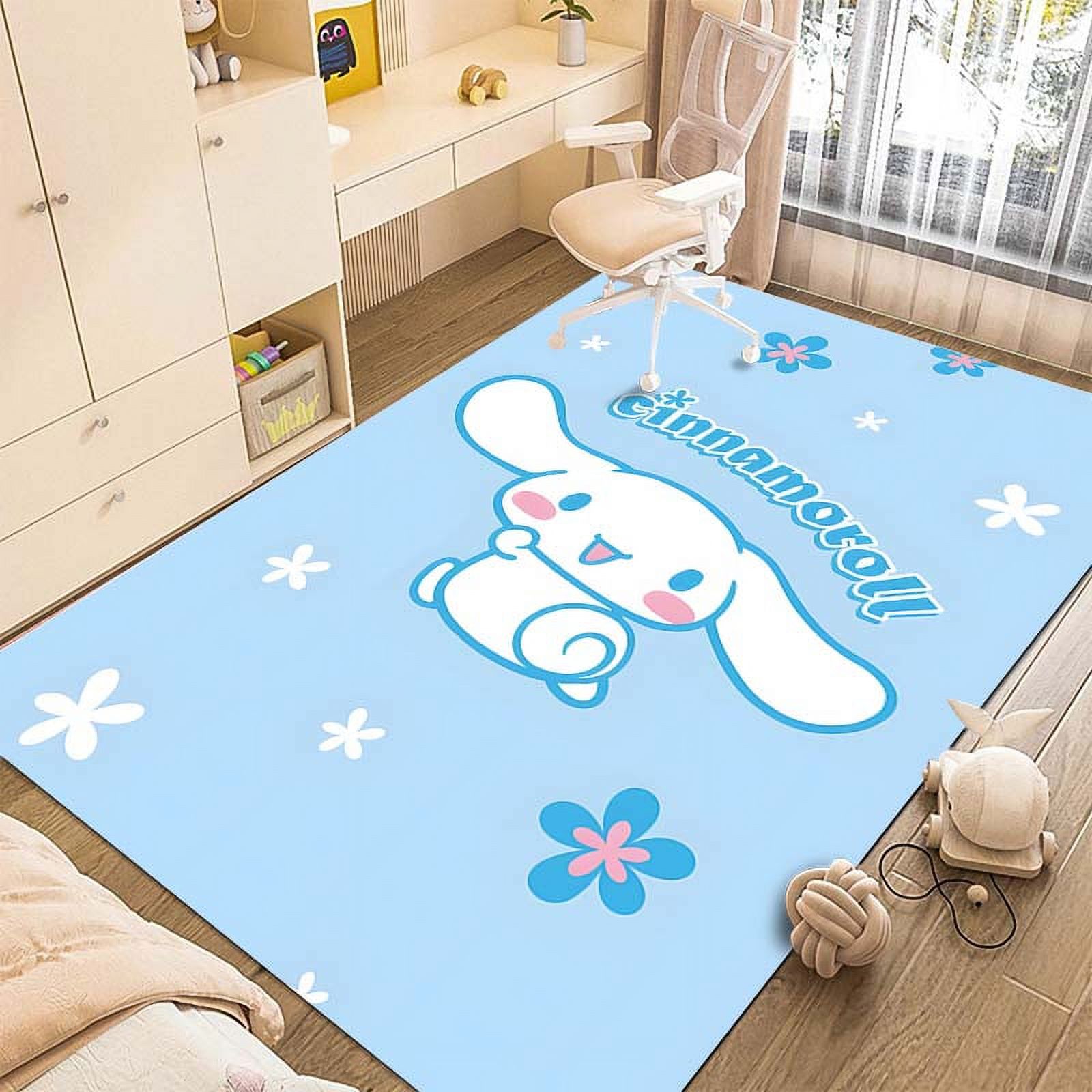 Sanrio Kawaii Cinnamoroll Printing Carpet for Living Room Bedroom Room ...