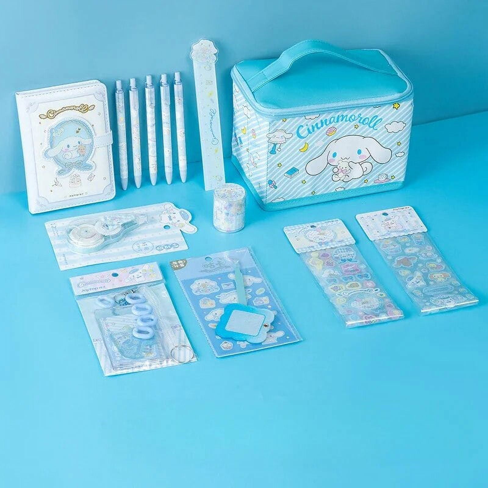 Sanrio Kawaii Cinnamoroll Stationery Set Anime Cartoon My Melody Kuromi ...