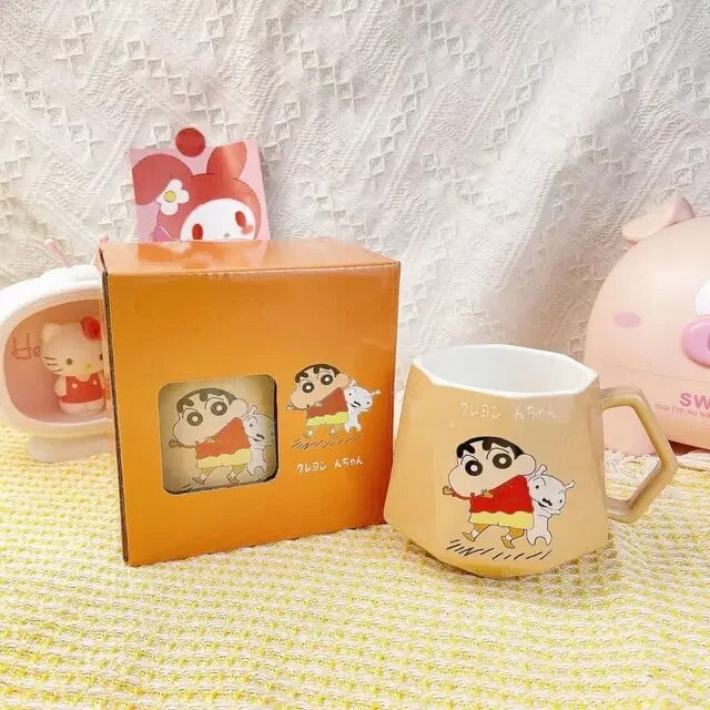 Sanrio Kawaii Cup Mug Hellokitty My Melody Kuromi Ceramic Cup Student ...
