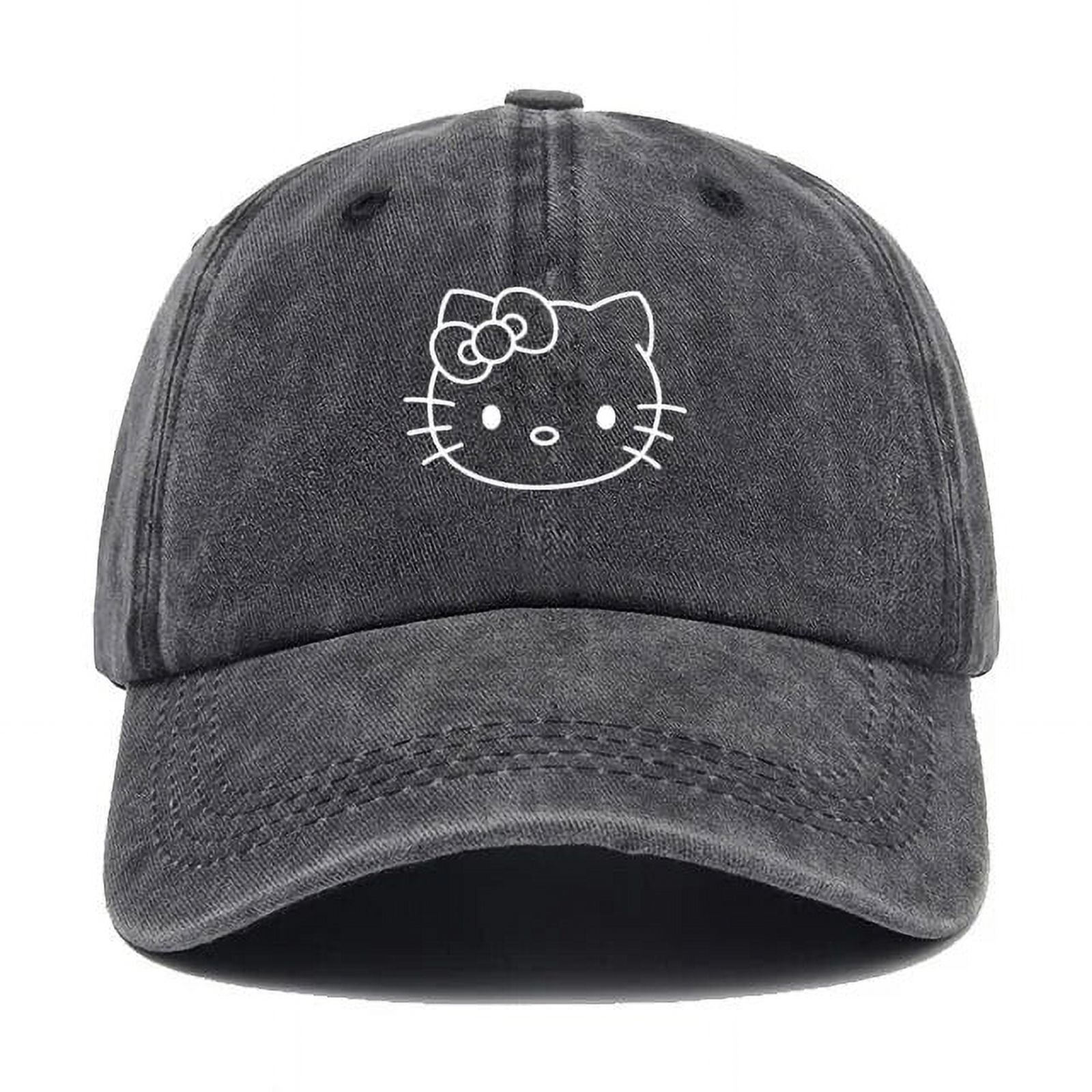 Sanrio Kawaii Hello Kitty Baseball Cap Girl Cute Cartoon Adjustable ...