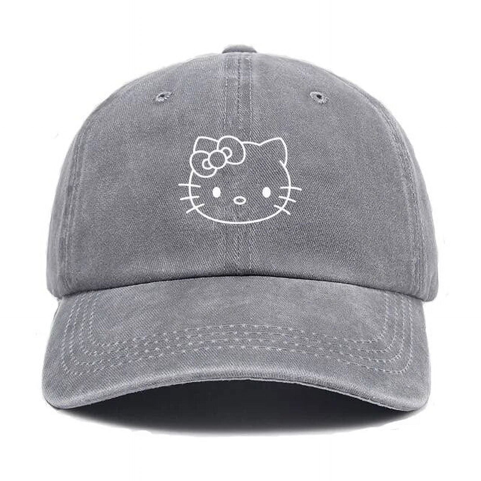 Sanrio Kawaii Hello Kitty Baseball Cap Girl Cute Cartoon Adjustable ...