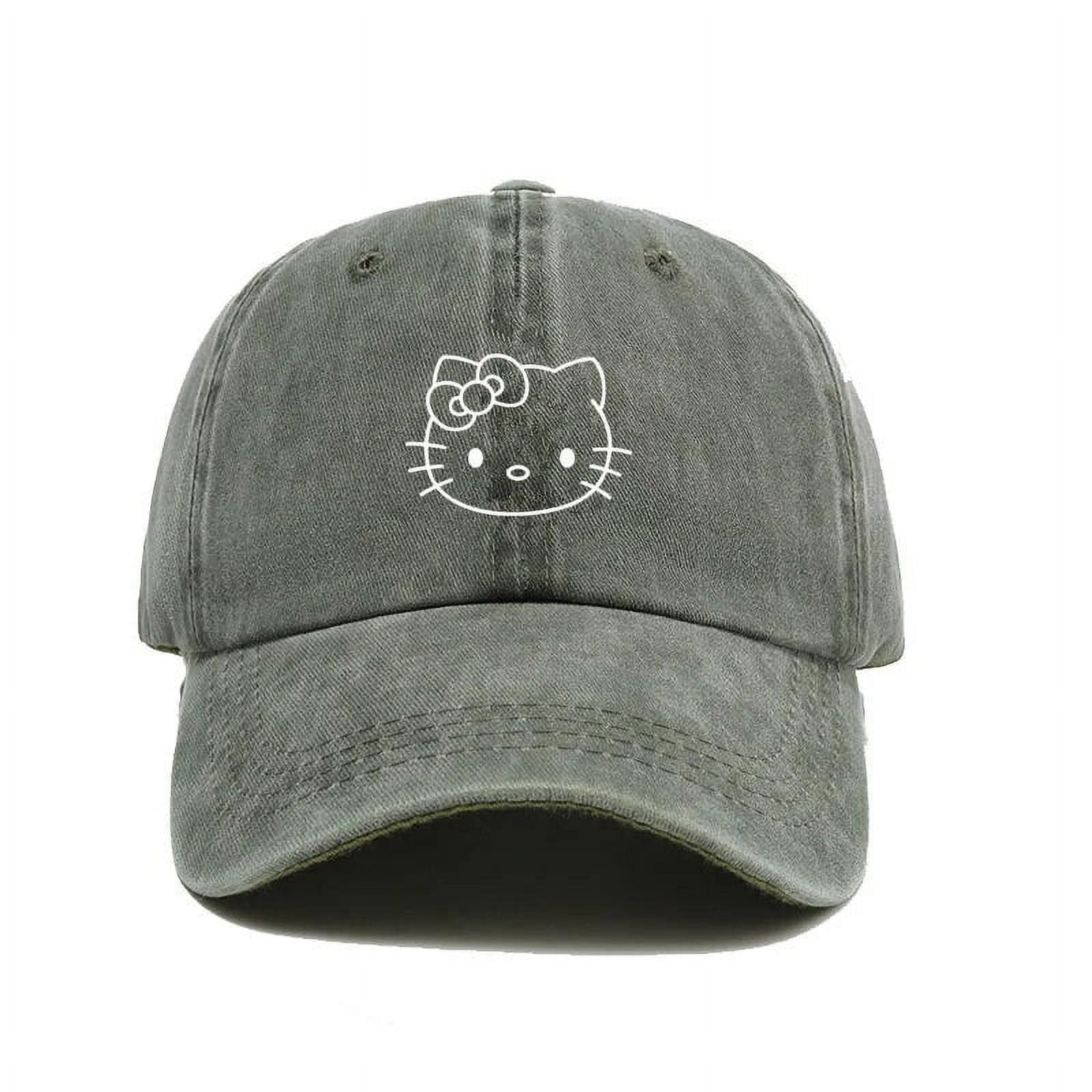 Sanrio Kawaii Hello Kitty Baseball Cap Girl Cute Cartoon Adjustable ...