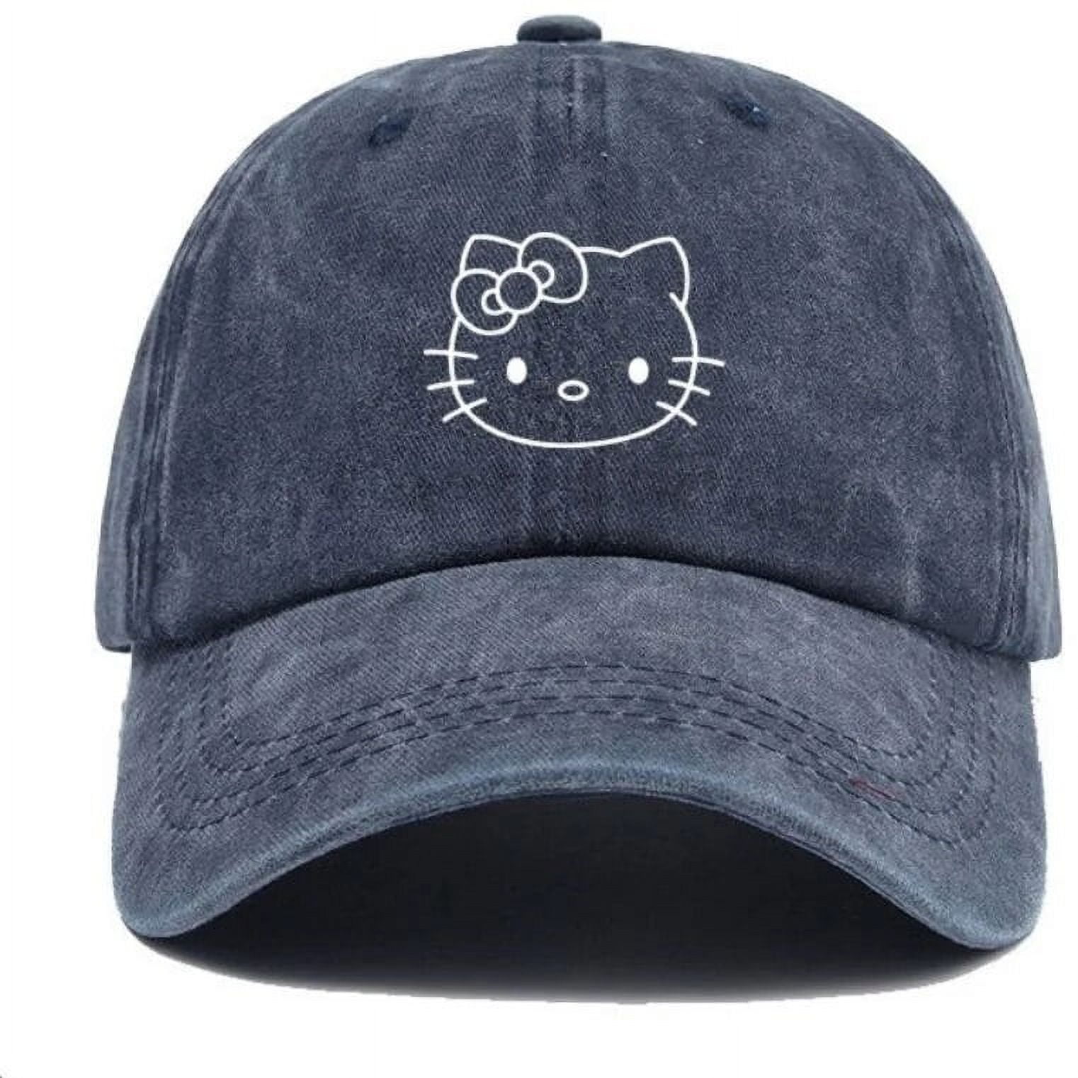 Sanrio Kawaii Hello Kitty Baseball Cap Girl Cute Cartoon Adjustable ...