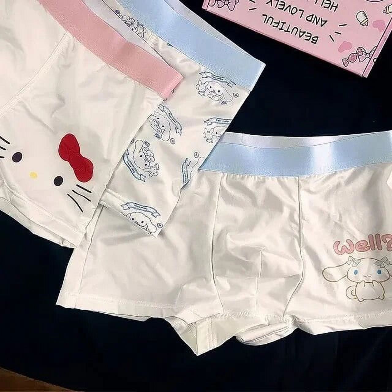 Sanrio Kawaii Hello Kitty Boxers Man Cartoon Anime Shorts Retro Comics ...