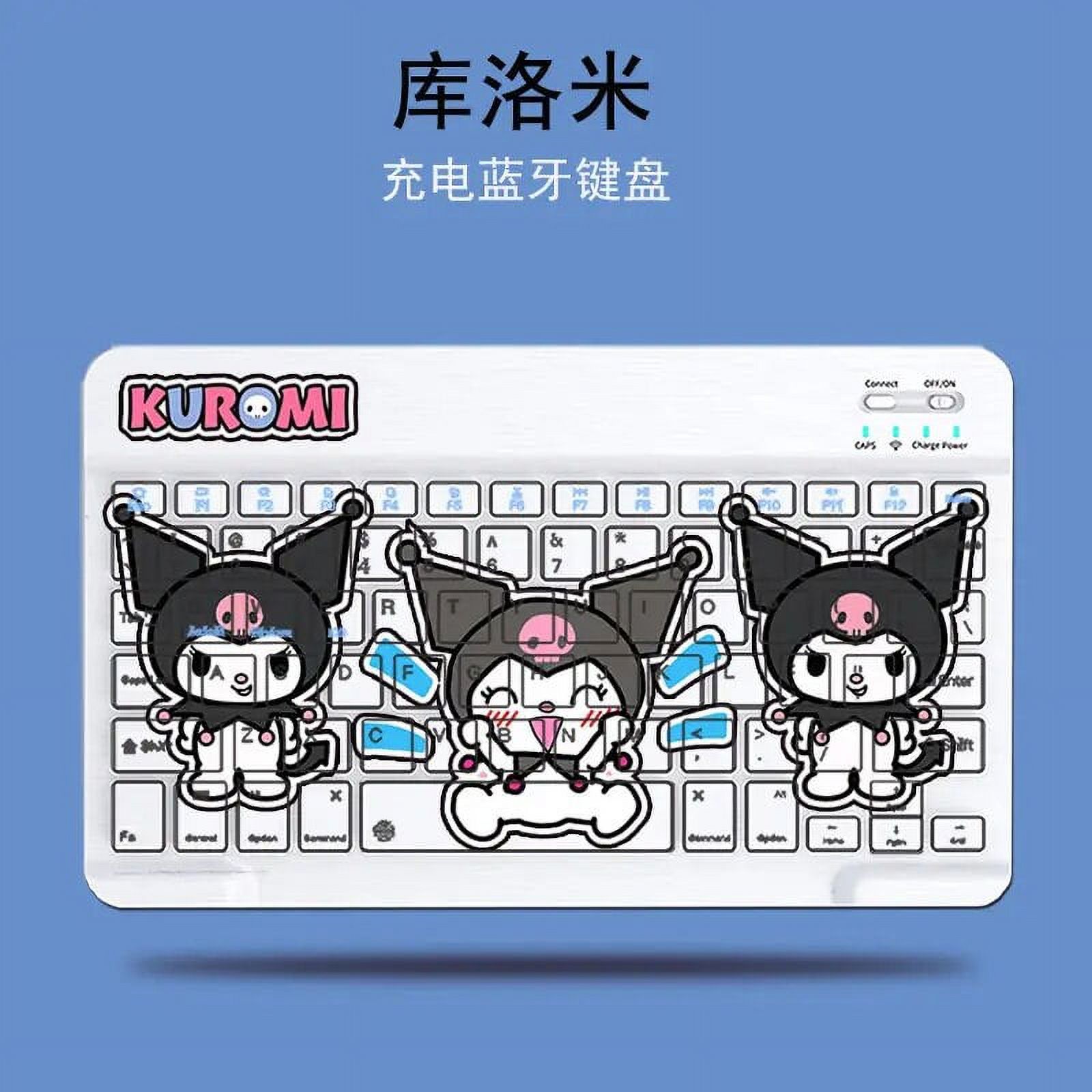 Sanrio Kawaii Hello Kitty Cinnamoroll Kuromi Keyboard Cartoon Style ...