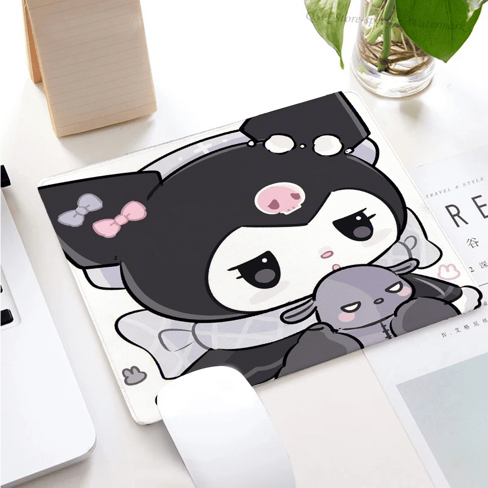 Sanrio Kawaii Hello Kitty Cinnamoroll Kuromi Mousepad Small LockEdge ...