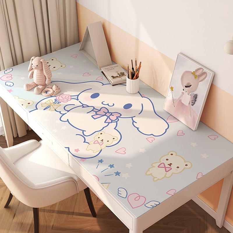 Sanrio Kawaii Hello Kitty Desk Mat Kuromi Cinnamoroll Anime Cartoon ...