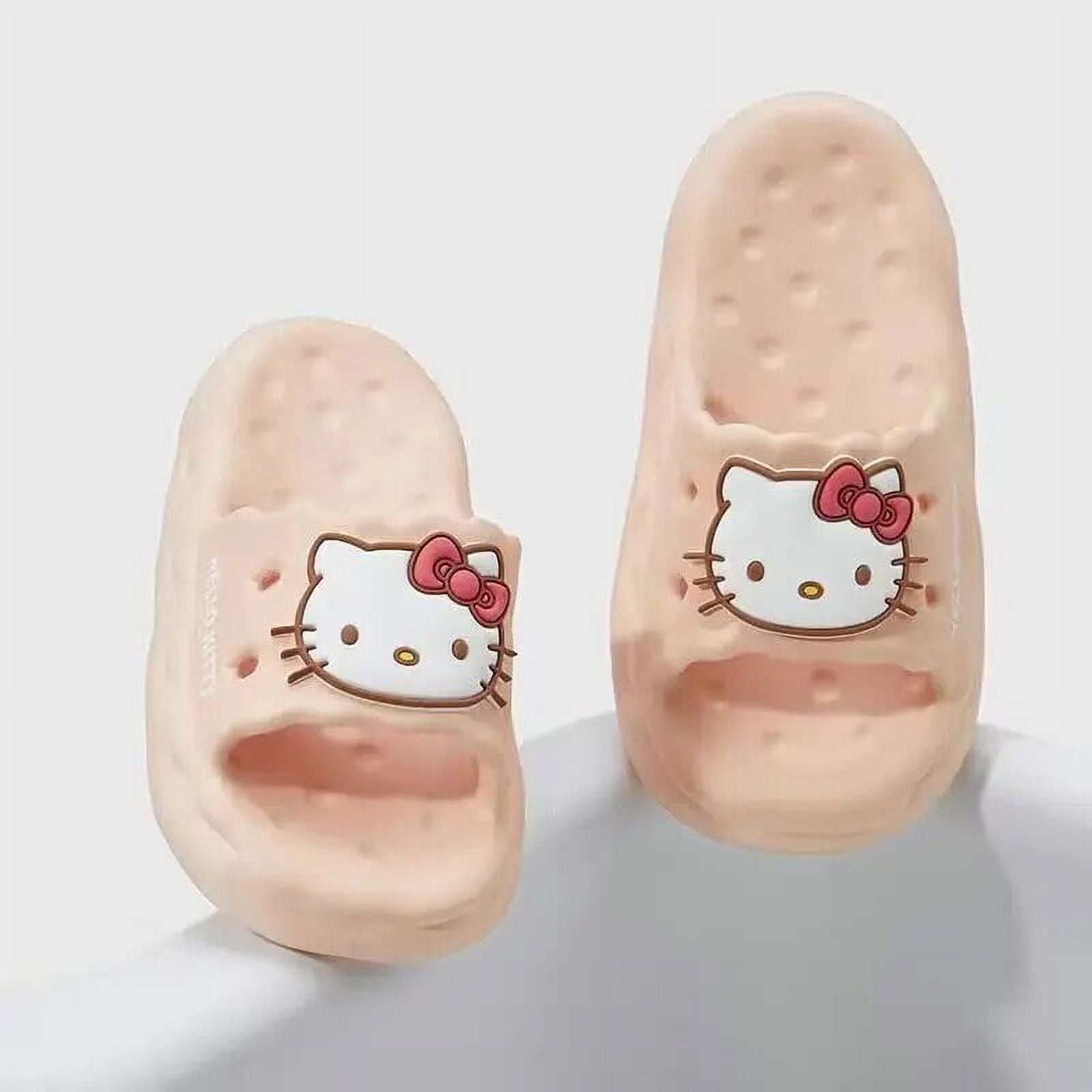 Sanrio Kawaii Hello Kitty Girl Silicone Slippers Beach Shoes My Melody ...