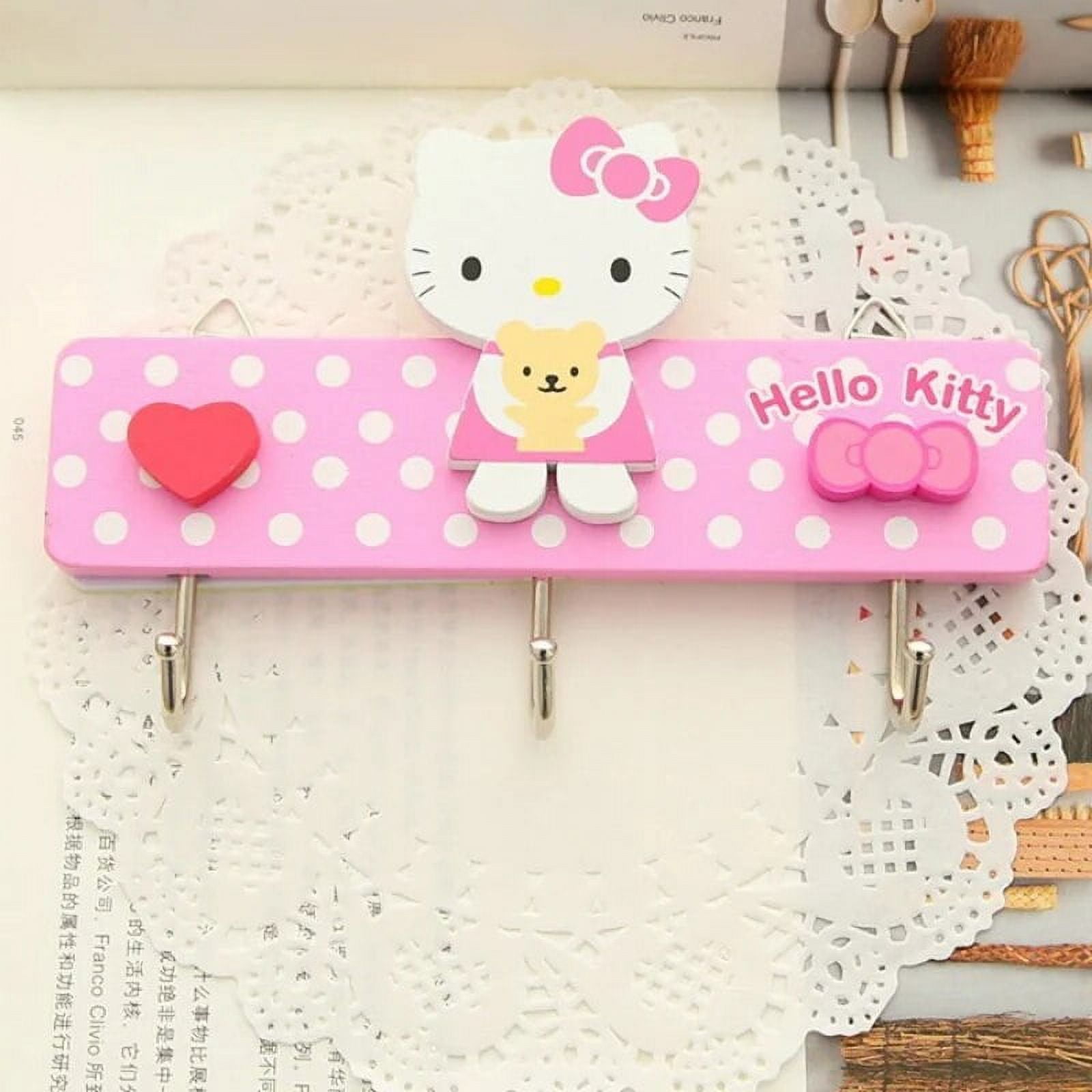 Sanrio Kawaii Hello Kitty Hook Girl Cartoon Dorm Kitchen Bathroom ...
