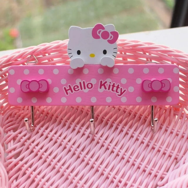 Sanrio Kawaii Hello Kitty Hook Girl Cartoon Dorm Kitchen Bathroom ...
