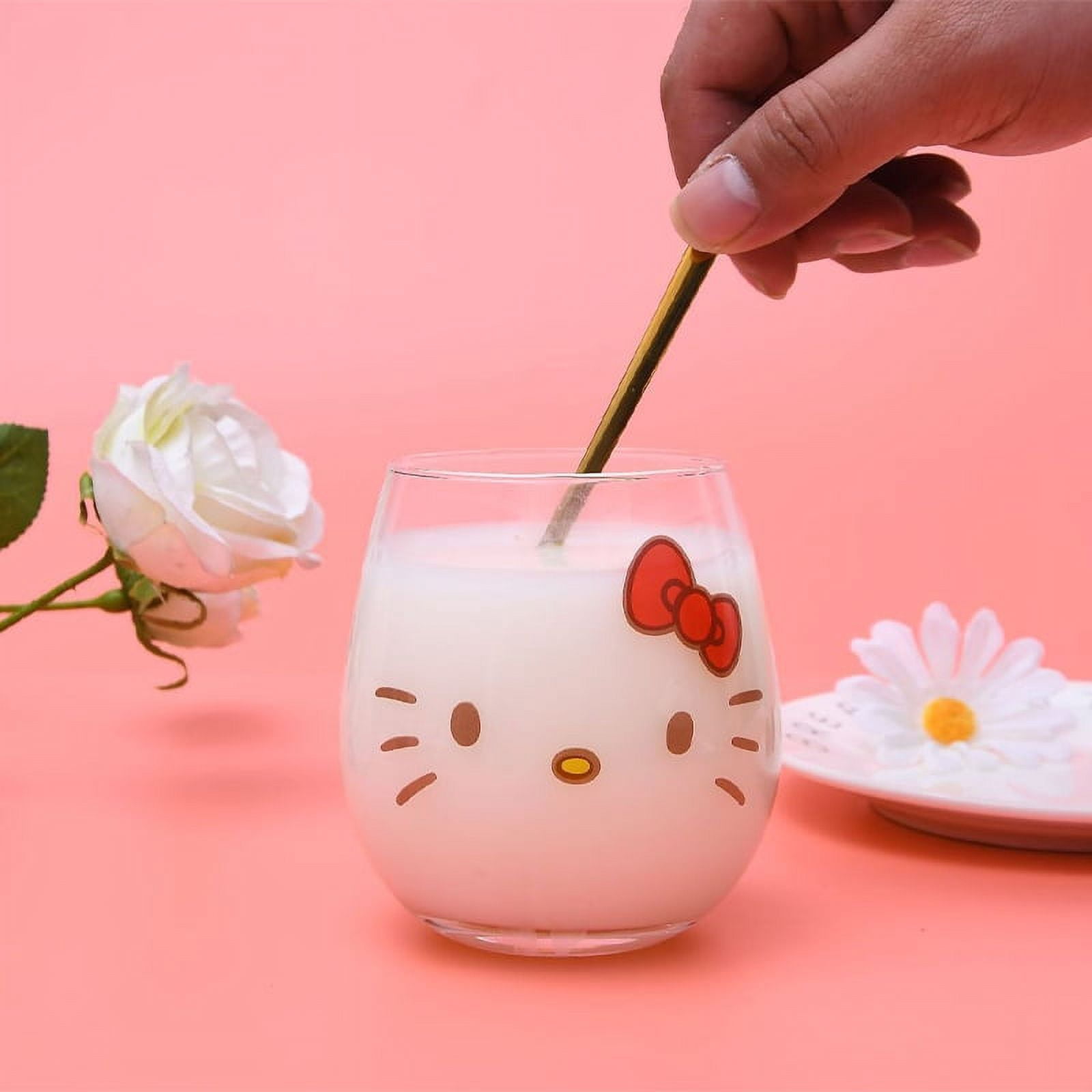 Sanrio Kawaii Hello Kitty Juice Glass Cup My Melody Cinnamoroll Anime ...