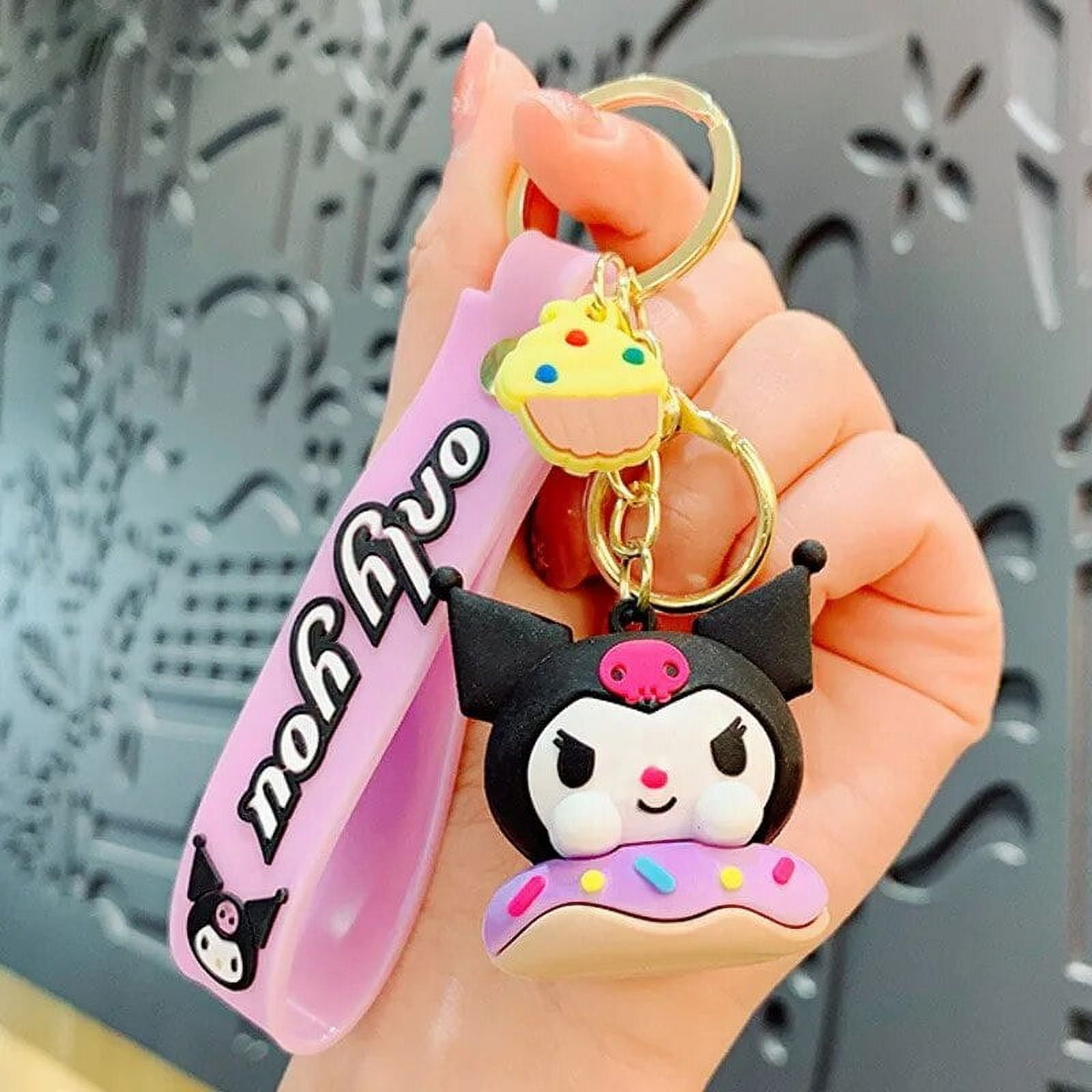 Sanrio Kawaii Hello Kitty Key Chain Kuromi Cinnamoroll Anime Cartoon ...
