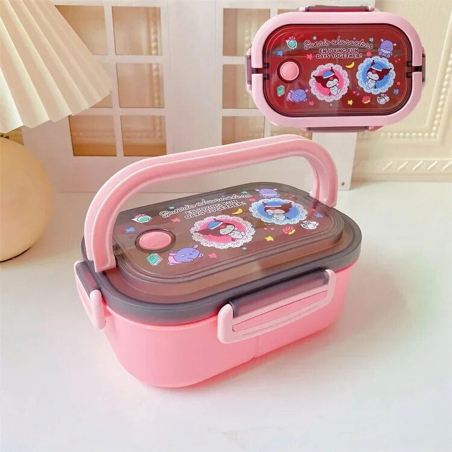 Sanrio Kawaii Hello Kitty Lunch Box Kuromi My Melody Cinnamoroll ...