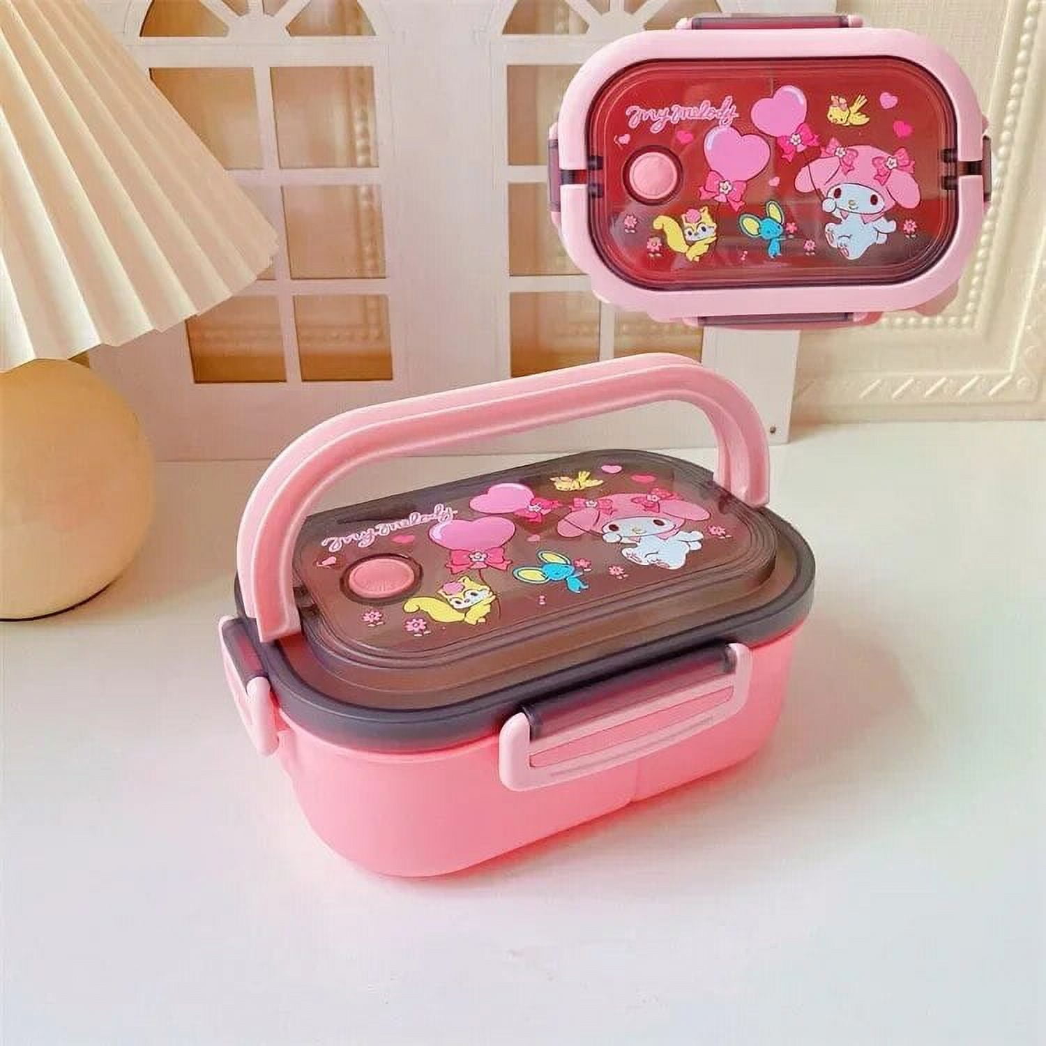Sanrio Kawaii Hello Kitty Lunch Box Kuromi My Melody Cinnamoroll ...