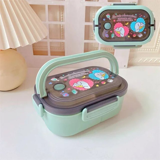 Sanrio Kawaii Hello Kitty Lunch Box Kuromi My Melody Cinnamoroll ...