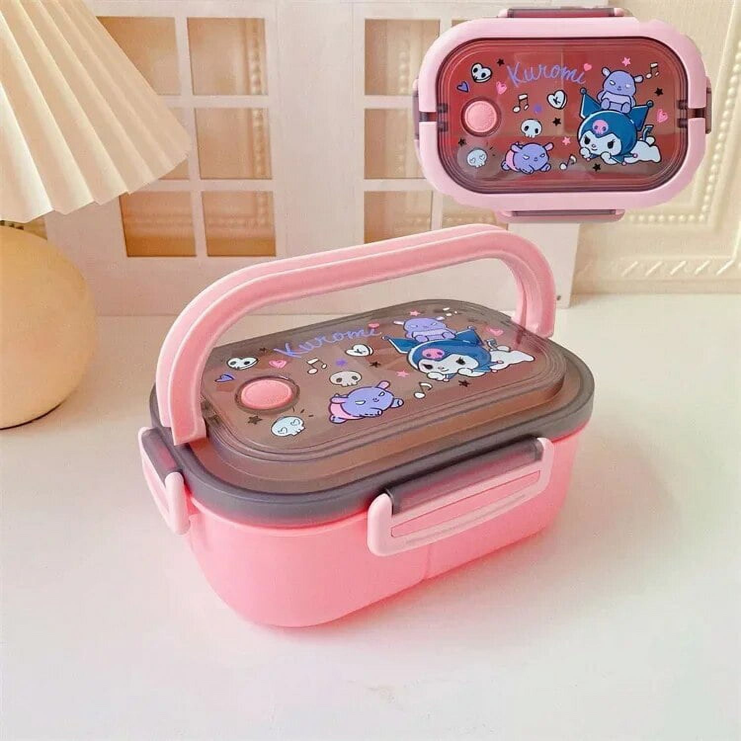 Sanrio Kawaii Hello Kitty Lunch Box Kuromi My Melody Cinnamoroll ...