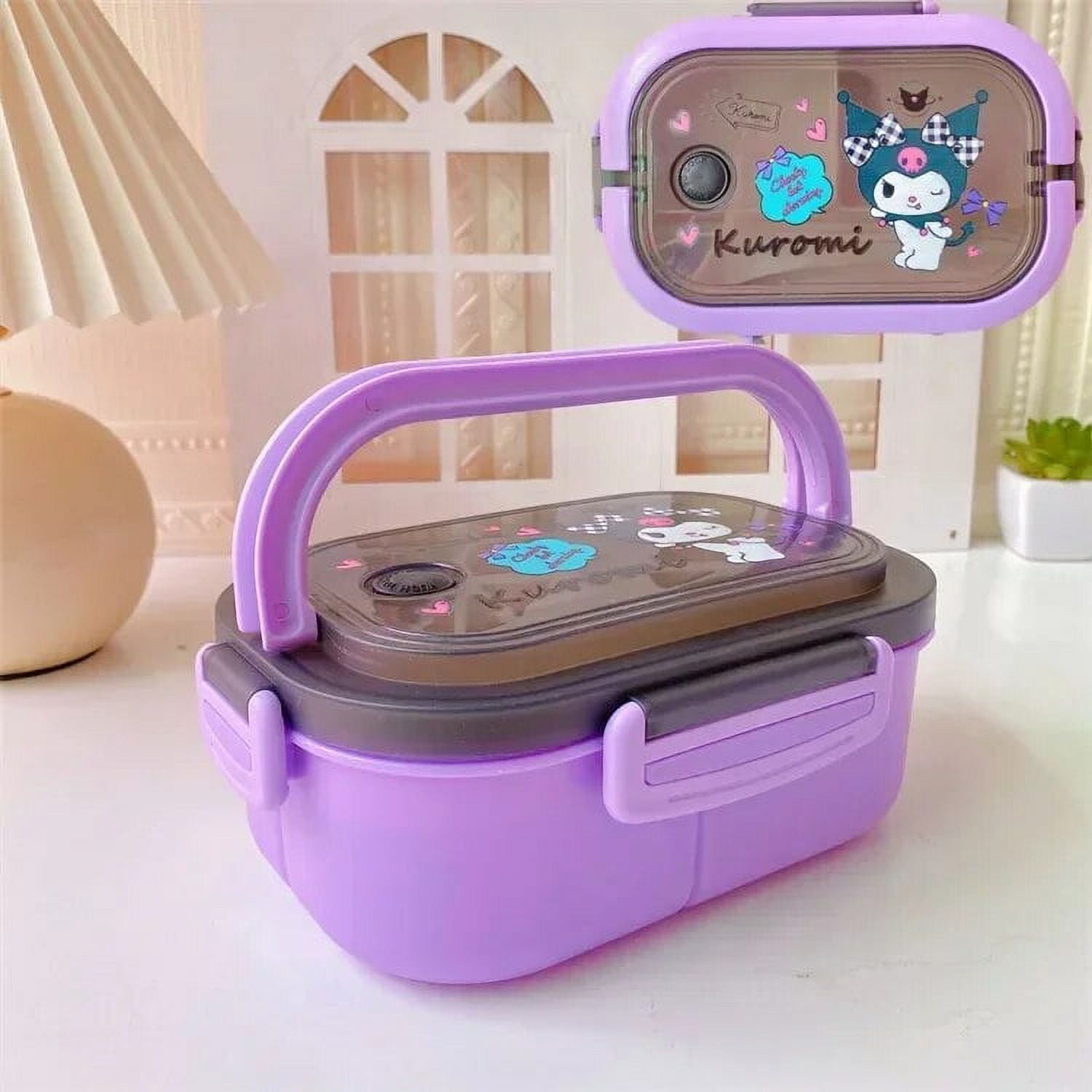 Sanrio Kawaii Hello Kitty Lunch Box Kuromi My Melody Cinnamoroll ...