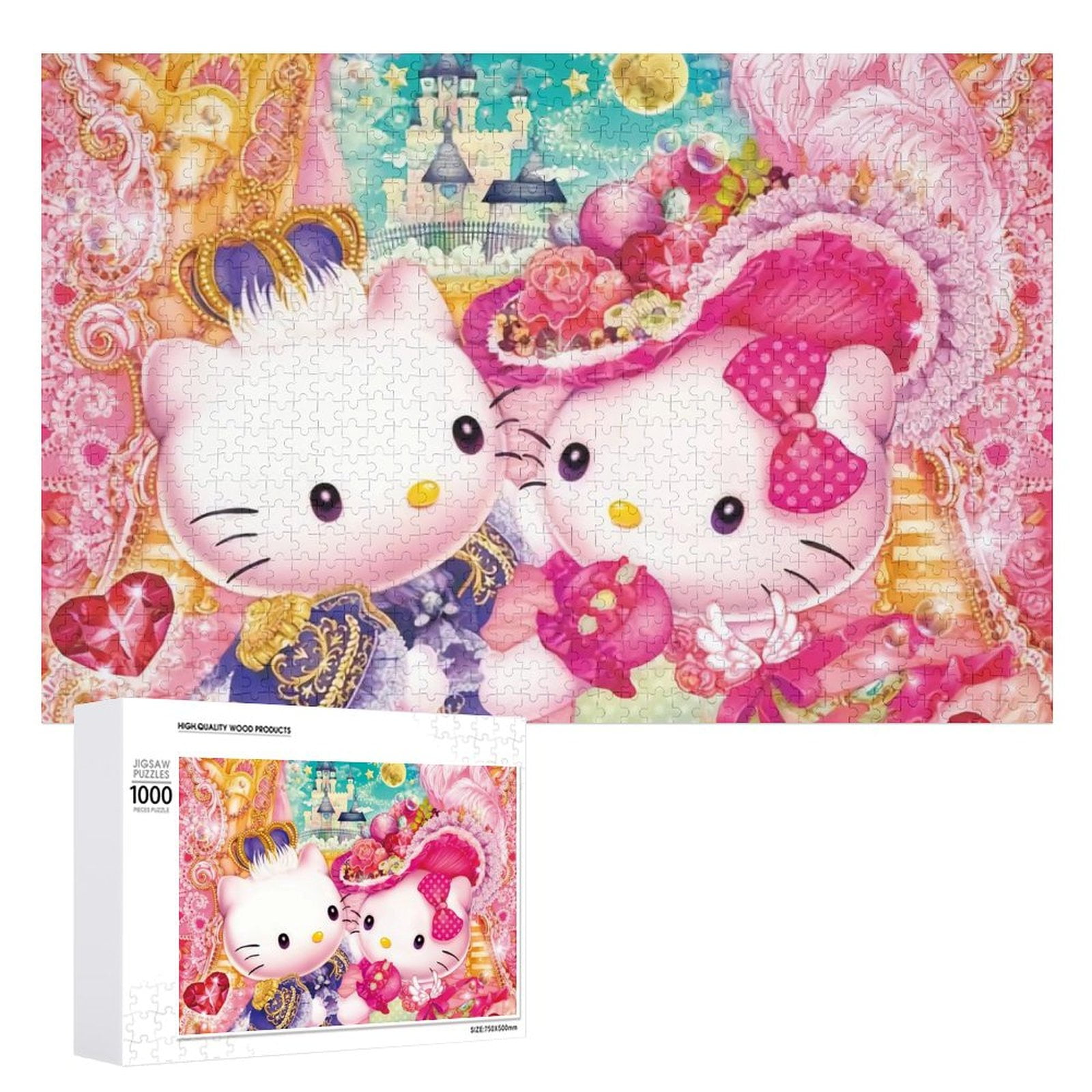 Sanrio Kawaii Hello-Kitty Puzzles for Adults 1000 Pieces - Puzzles ...