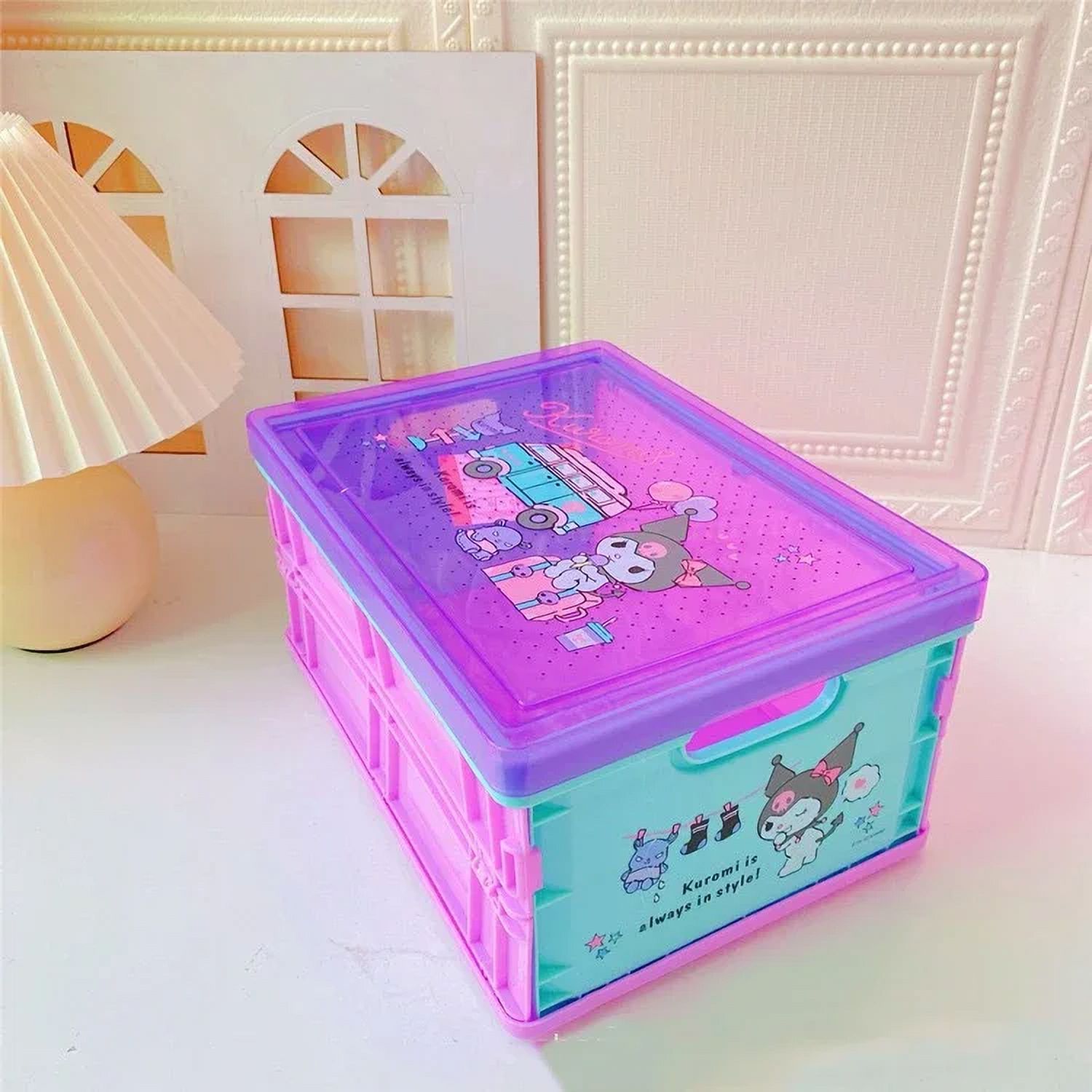 Sanrio Kawaii Hello Kitty Storage Box Cinnamoroll My Melody Large ...