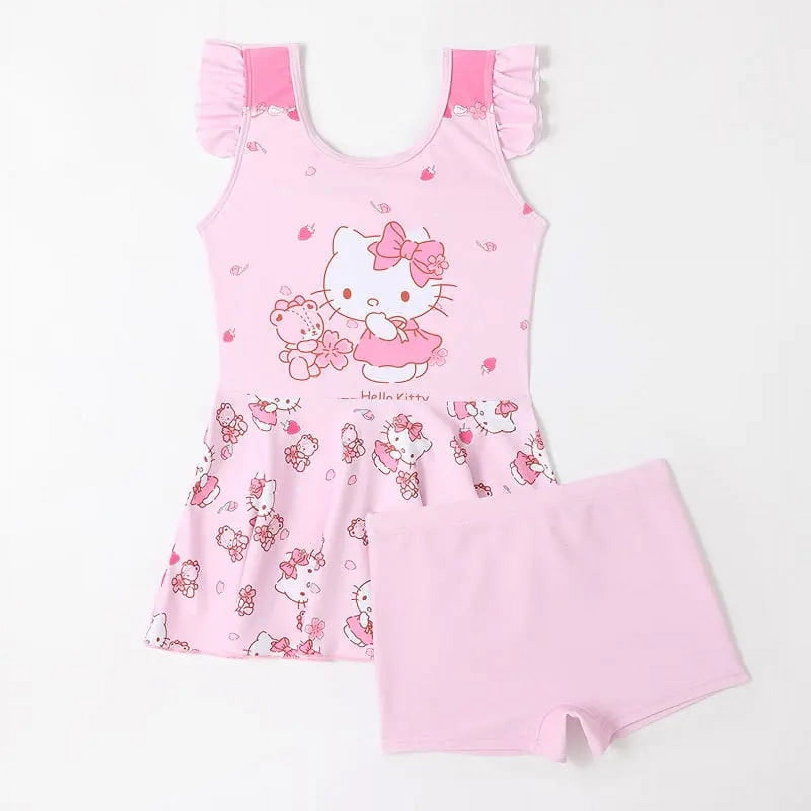 Sanrio Kawaii Hello Kitty Swimsuit My Melody Cartoon Cute Children ...