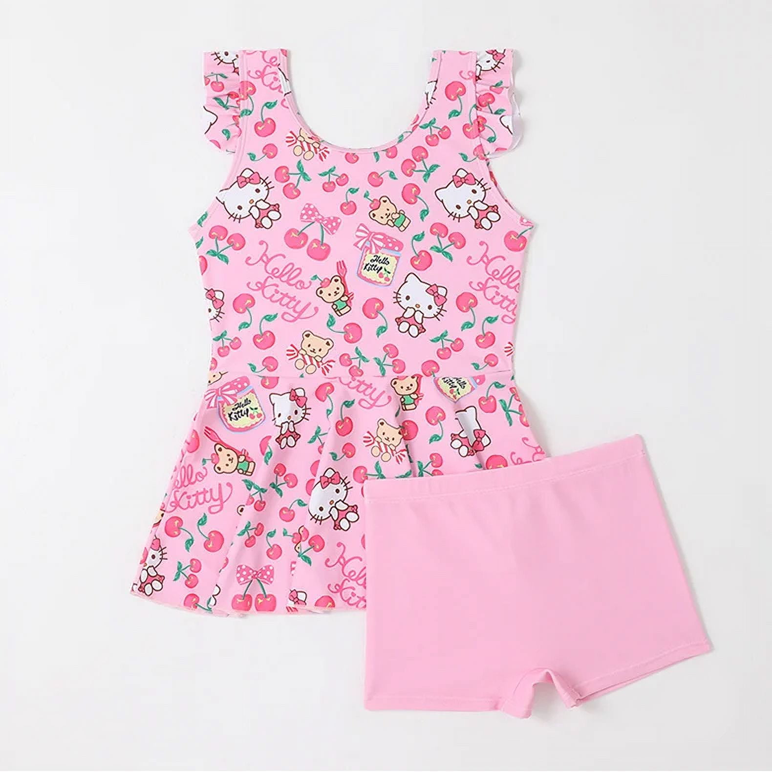 Sanrio Kawaii Hello Kitty Swimsuit My Melody Cartoon Cute Children ...