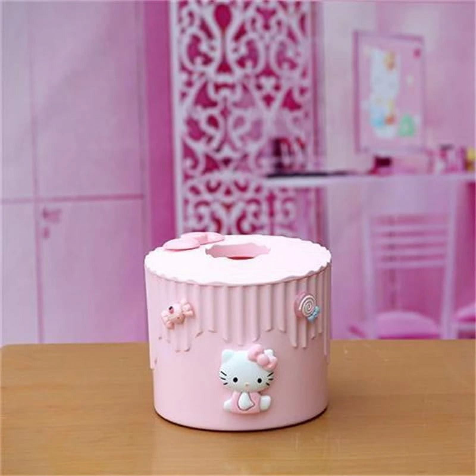 Sanrio Kawaii Hello Kitty Tissue Box Cartoon Home Living Room Toilet ...