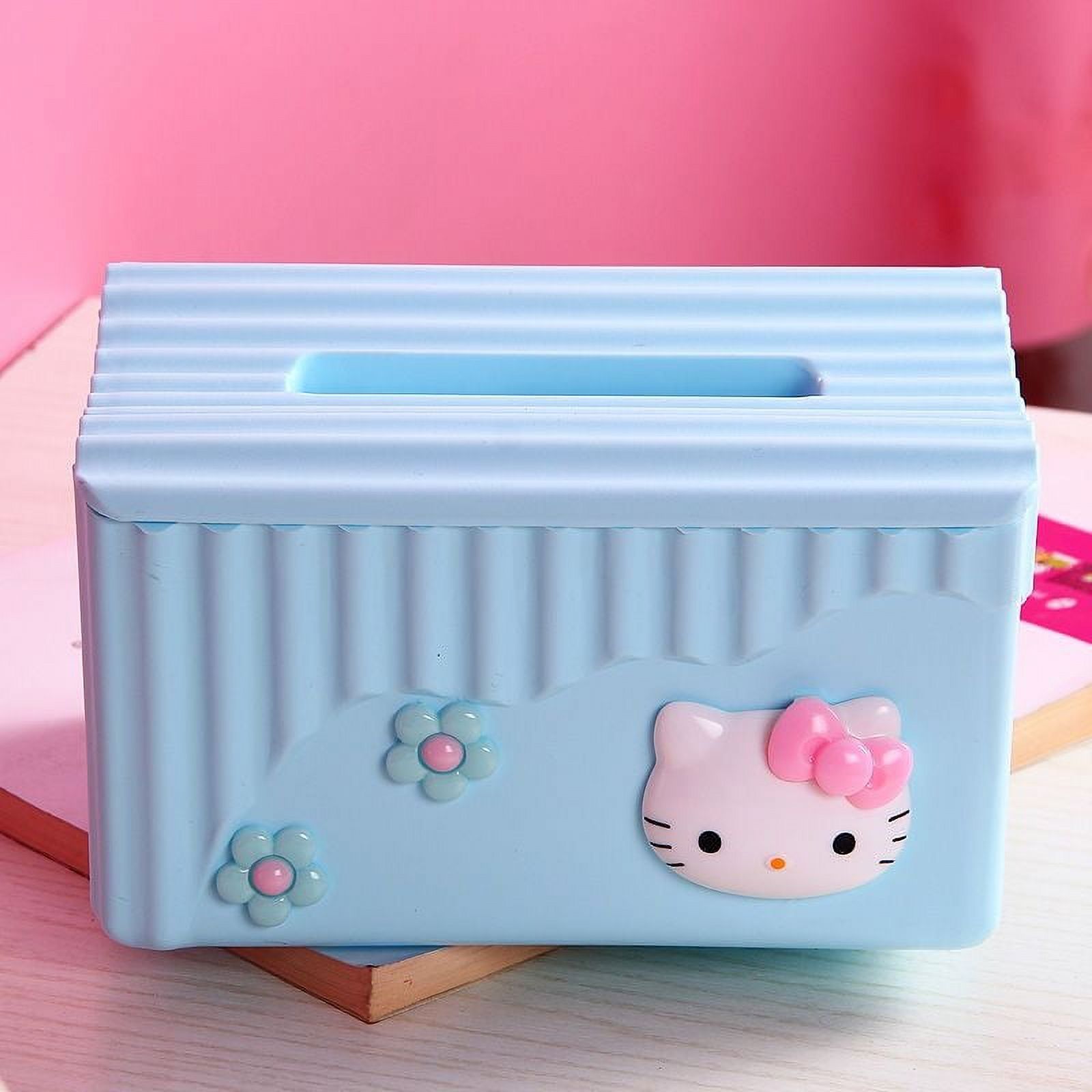 Sanrio Kawaii Hello Kitty Tissue Box Cartoon Home Living Room Toilet ...