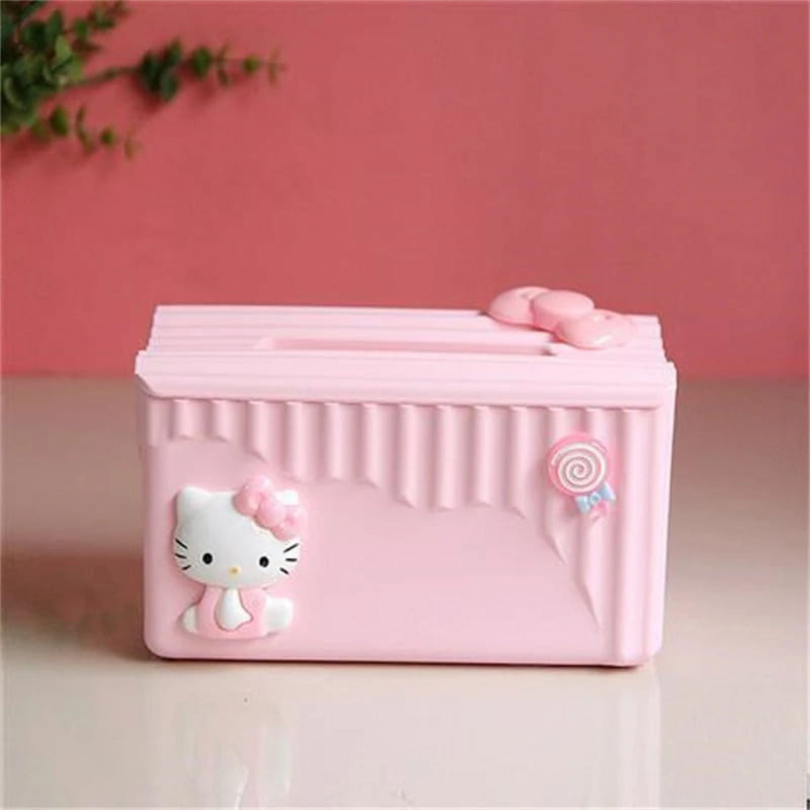 Sanrio Kawaii Hello Kitty Tissue Box Cartoon Home Living Room Toilet ...