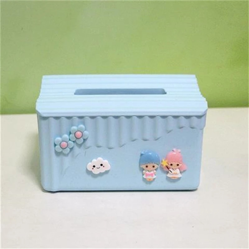 Sanrio Kawaii Hello Kitty Tissue Box Cartoon Home Living Room Toilet ...