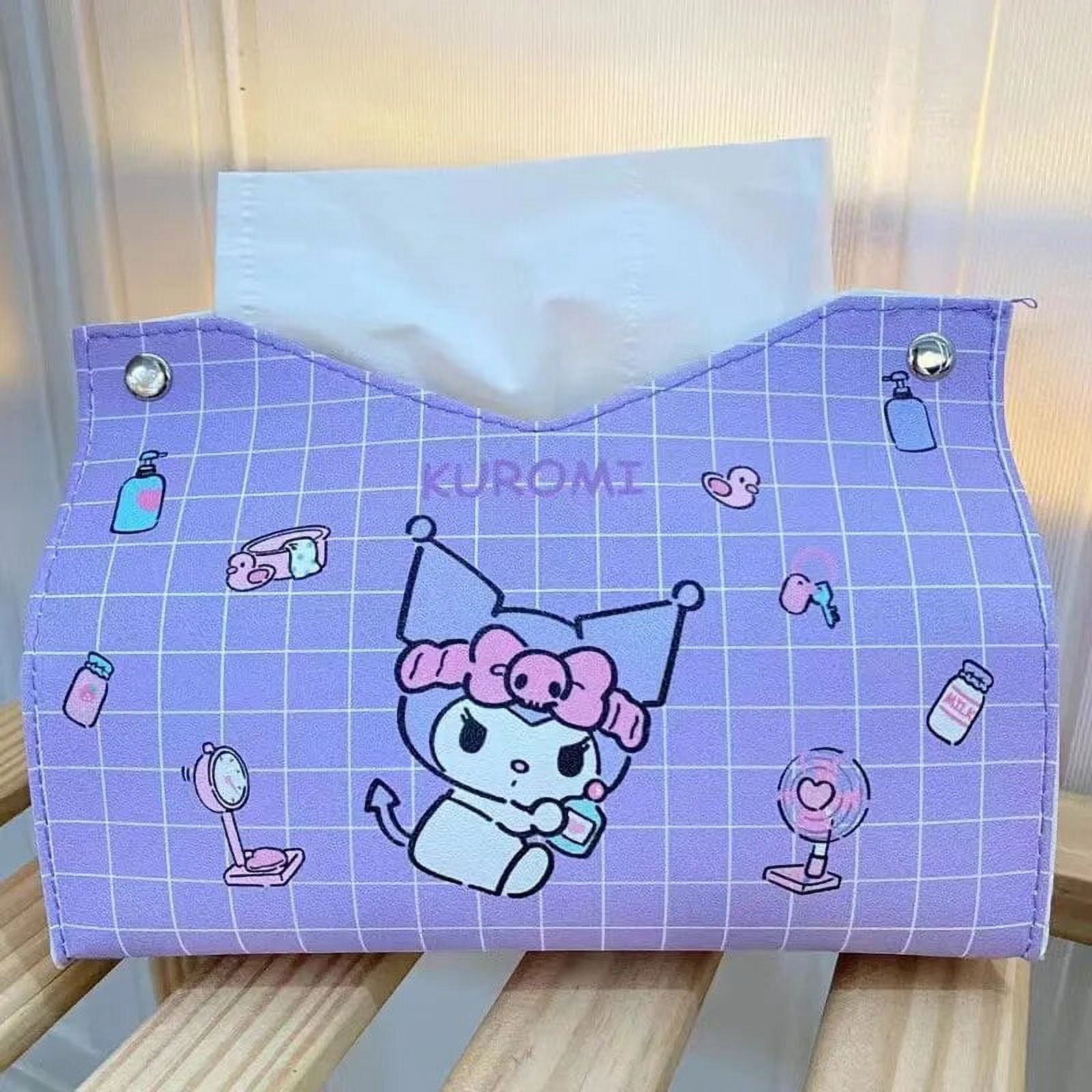 Sanrio Kawaii Hello Kitty Tissue Box Kuromi Cinnamoroll Anime Cute Home ...