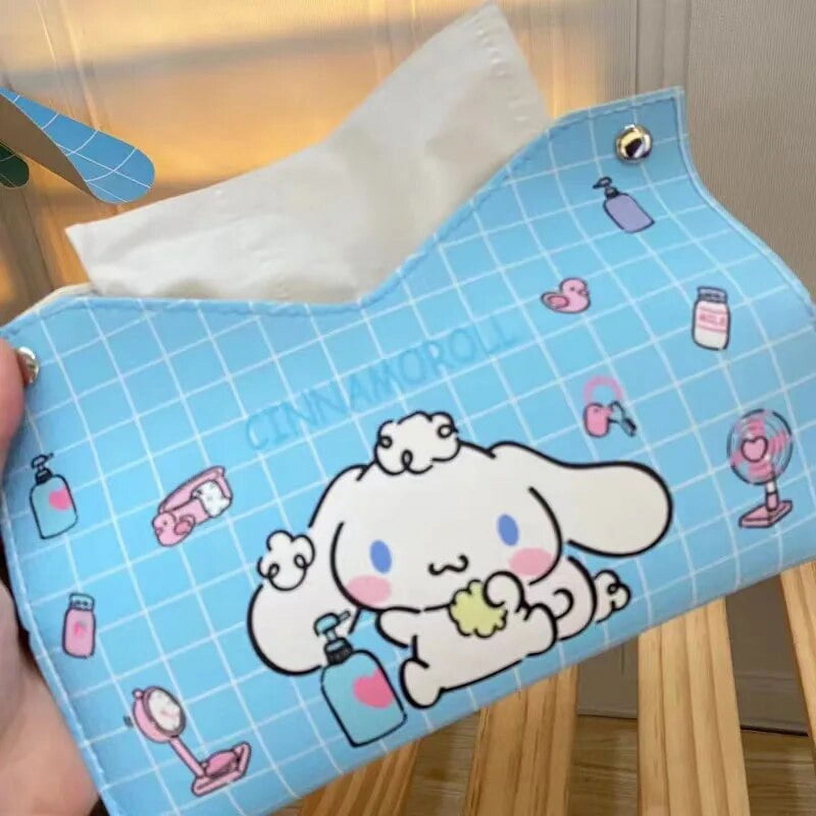 Sanrio Kawaii Hello Kitty Tissue Box Kuromi Cinnamoroll Anime Cute Home ...