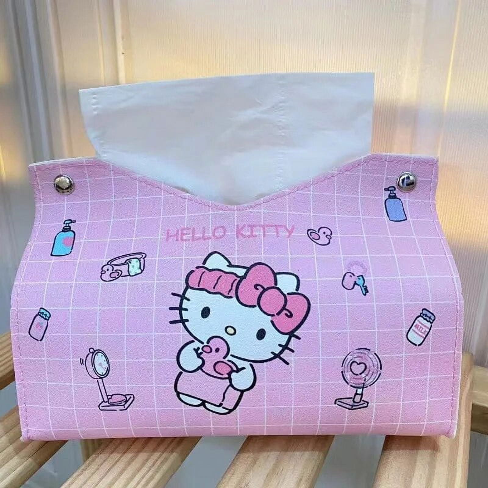 Sanrio Kawaii Hello Kitty Tissue Box Kuromi Cinnamoroll Anime Cute Home ...
