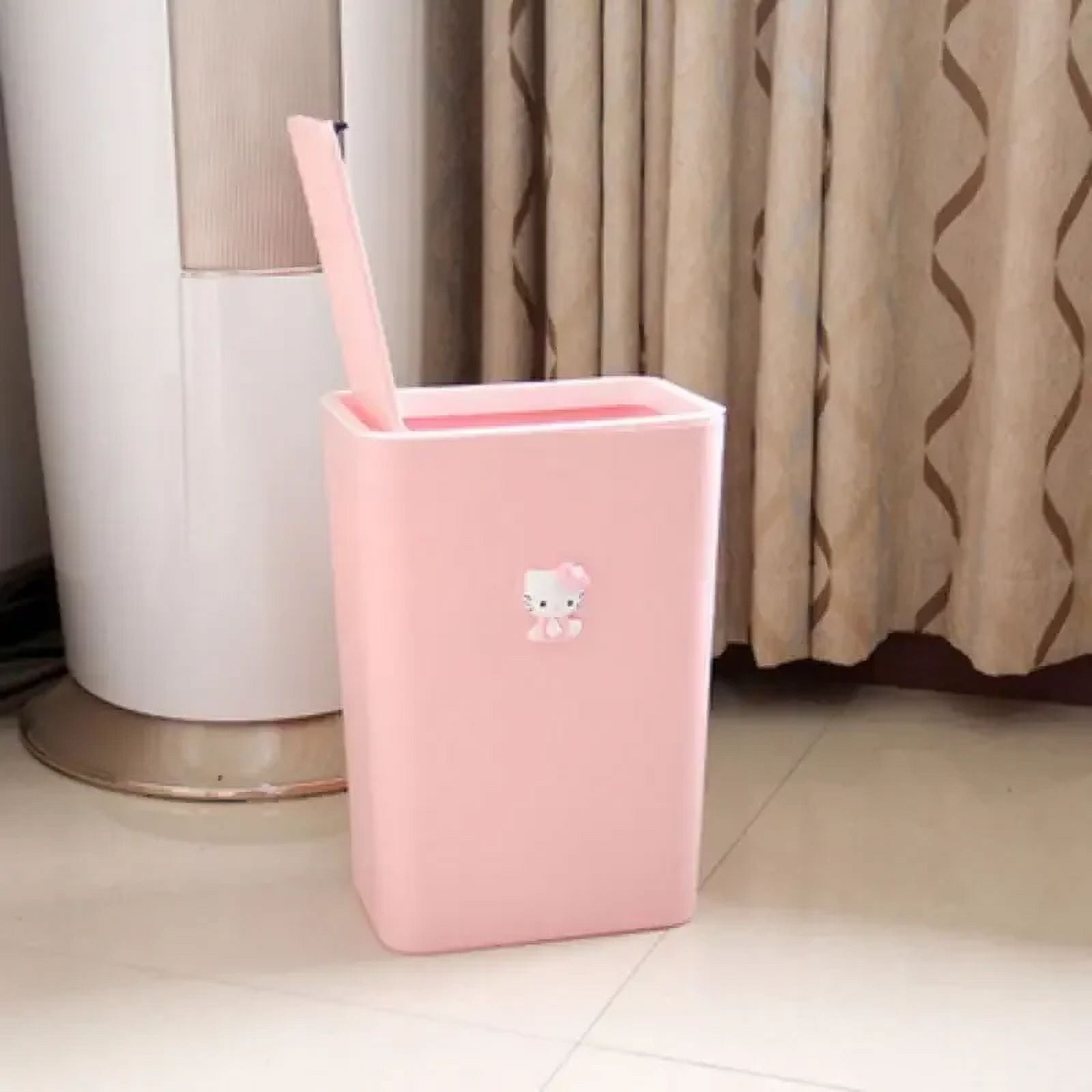 Sanrio Kawaii Hello Kitty Trash Can Anime Cartoon Exquisite Fashionable ...