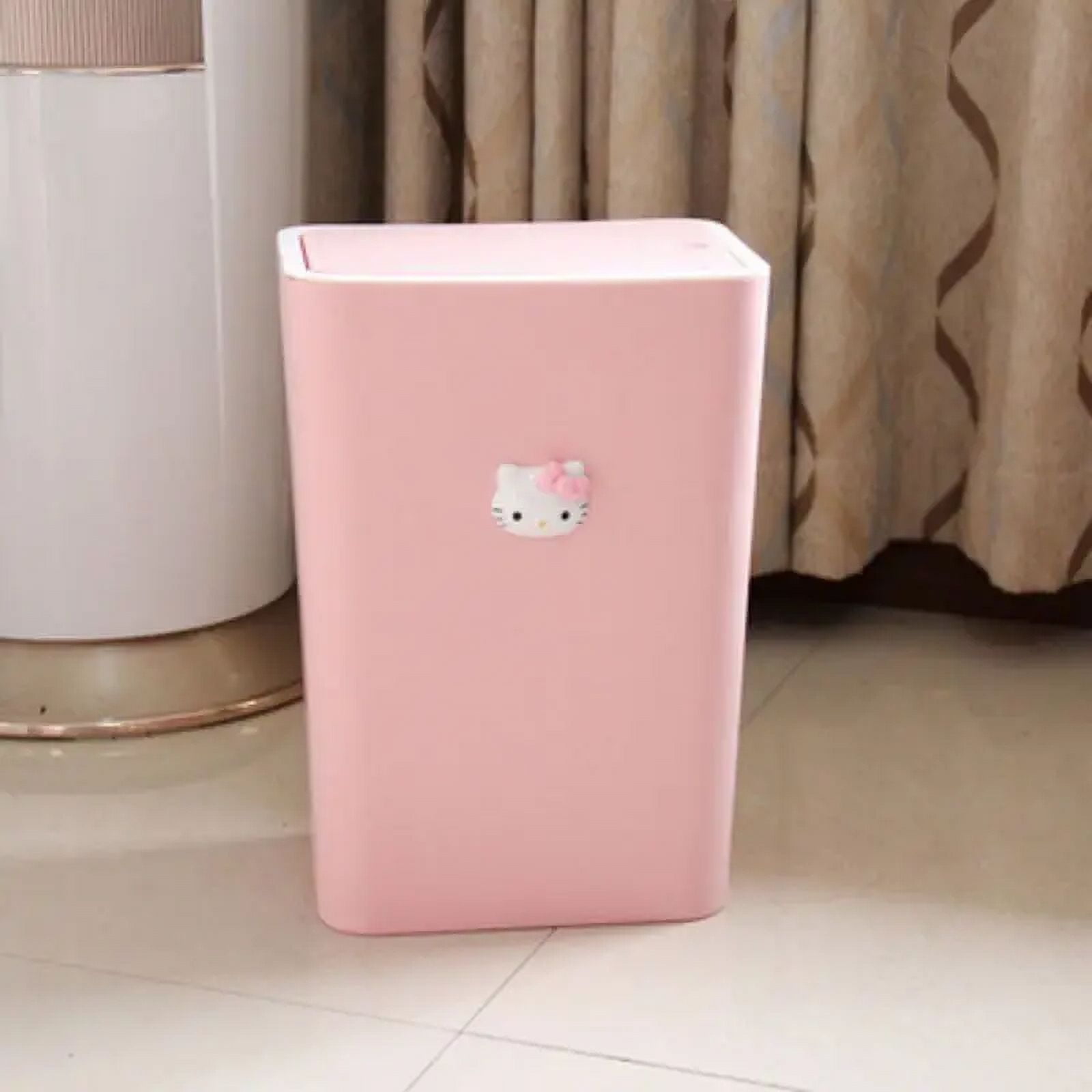 Sanrio Kawaii Hello Kitty Trash Can Anime Cartoon Exquisite Fashionable ...