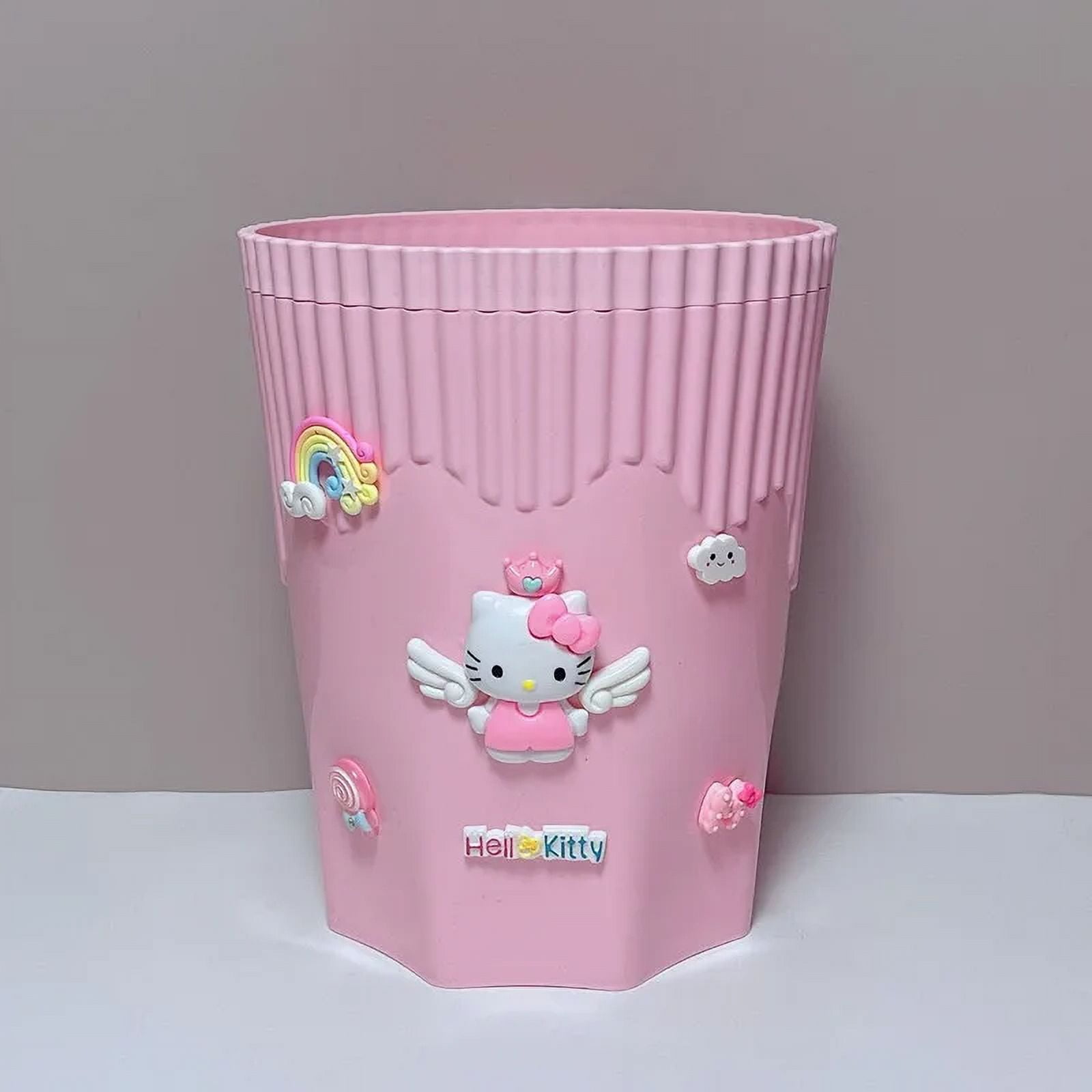 Sanrio Kawaii Hello Kitty Trash Can Anime Cartoon Fashion Exquisite ...
