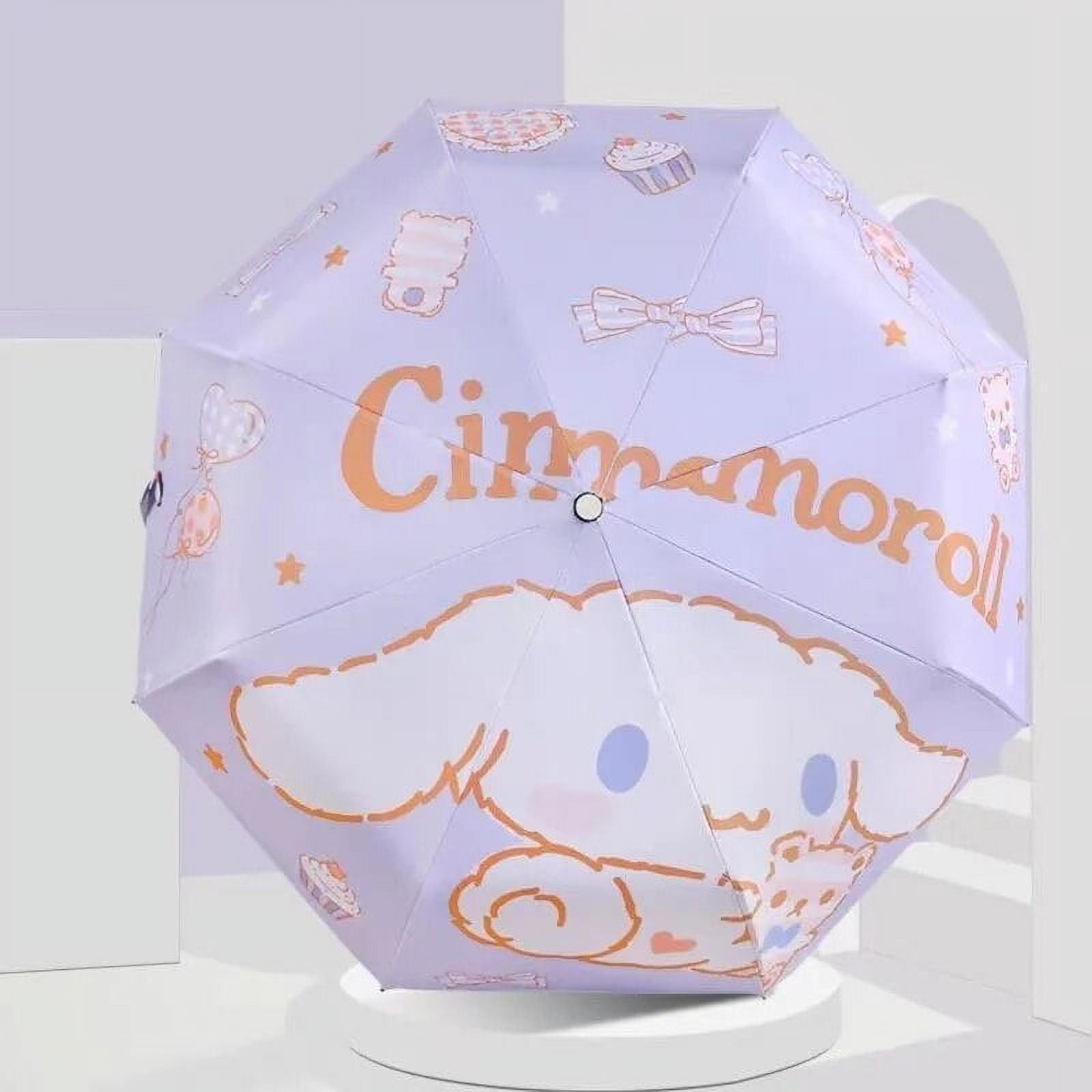 Sanrio Kawaii Hello Kitty Umbrella Cinnamoroll Kuromi My Melody Girl ...