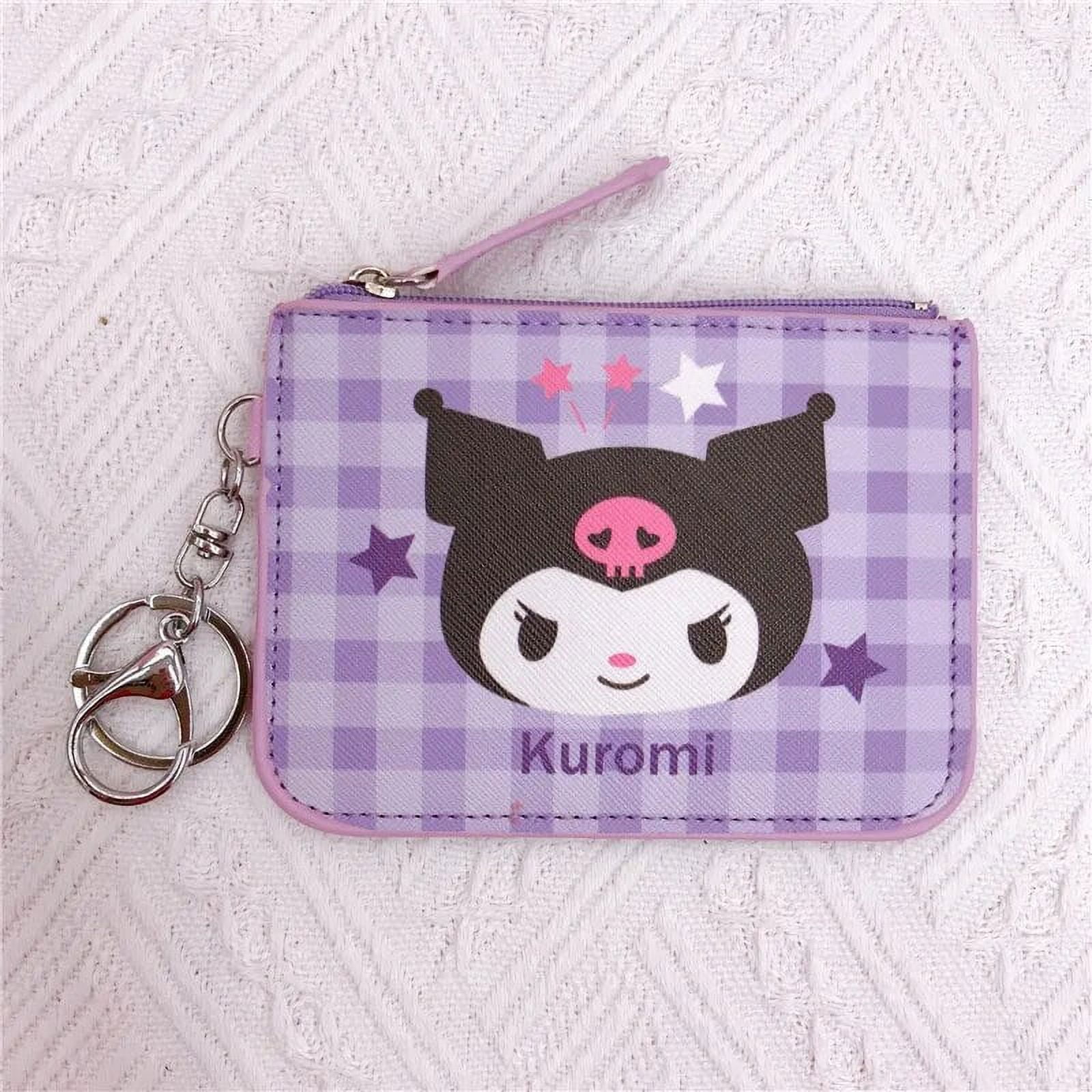Sanrio Kawaii Hello Kitty Wallet Melody Kuromi Cinnamoroll Coin Purse ...